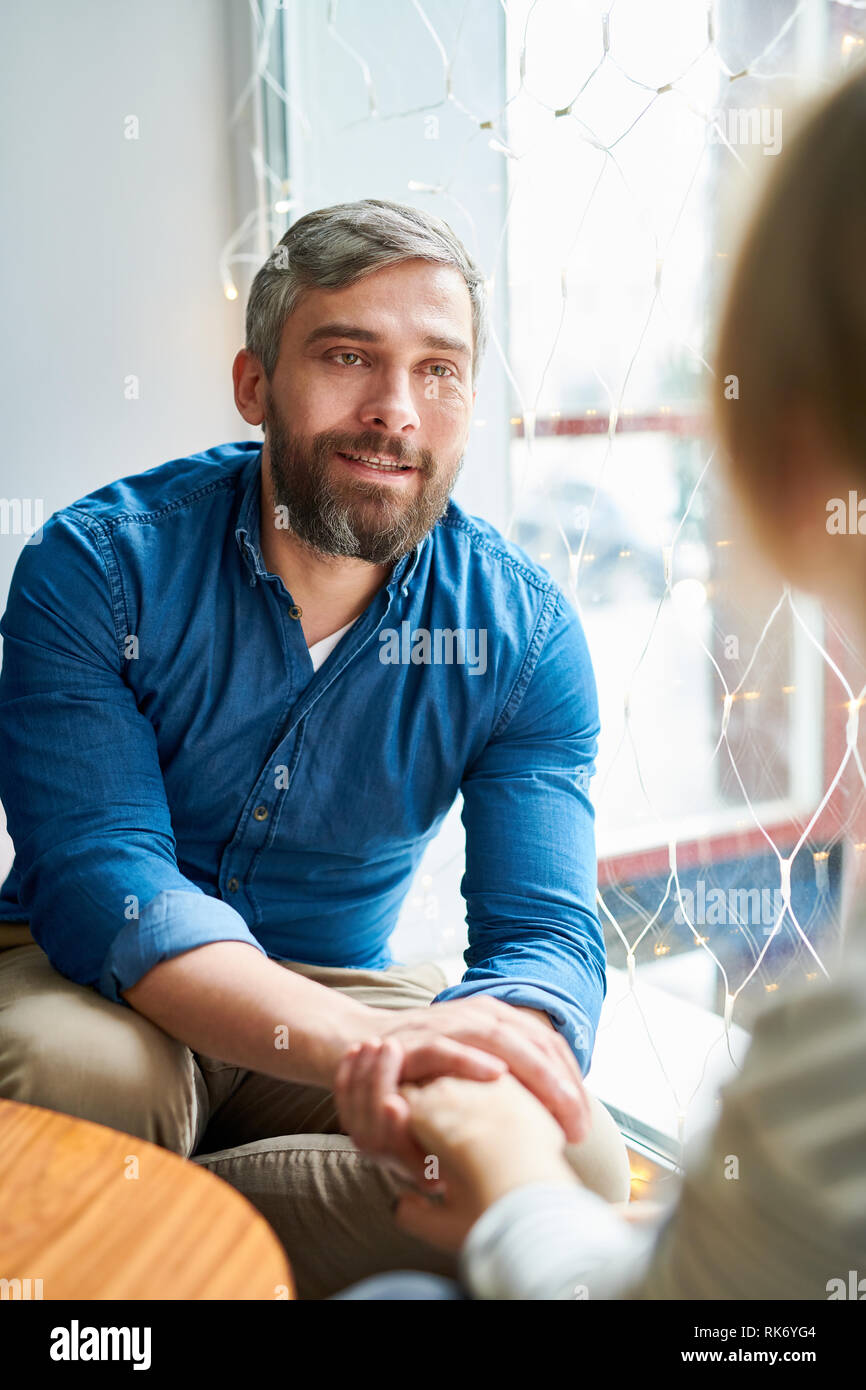 Talking to girlfriend Stock Photo - Alamy