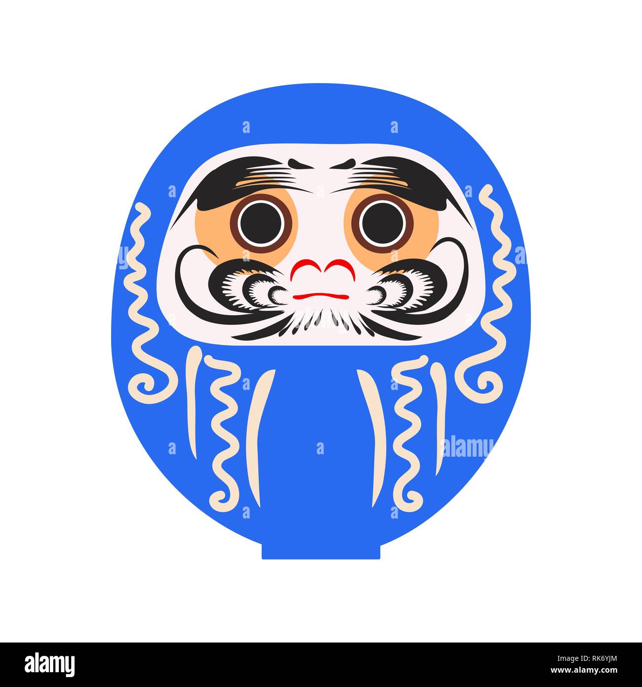 Daruma - Japanese traditional doll. Roly-poly toy. The annual new year ...