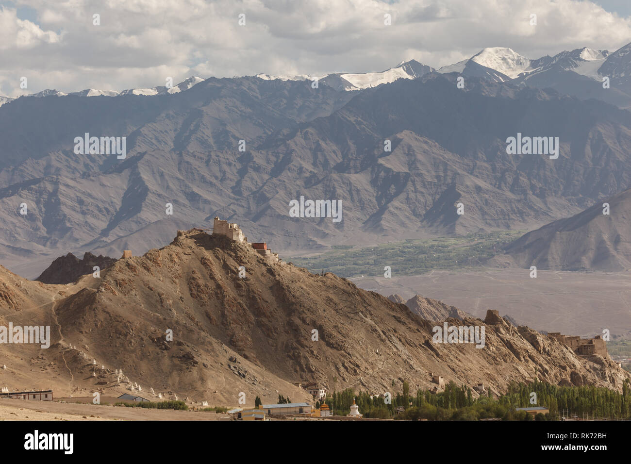 Hilltop monastery above Leh discovered while mountain biking the ...