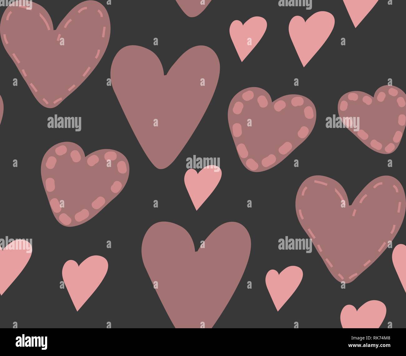 Background hearts brush texture Stock Vector Images - Alamy