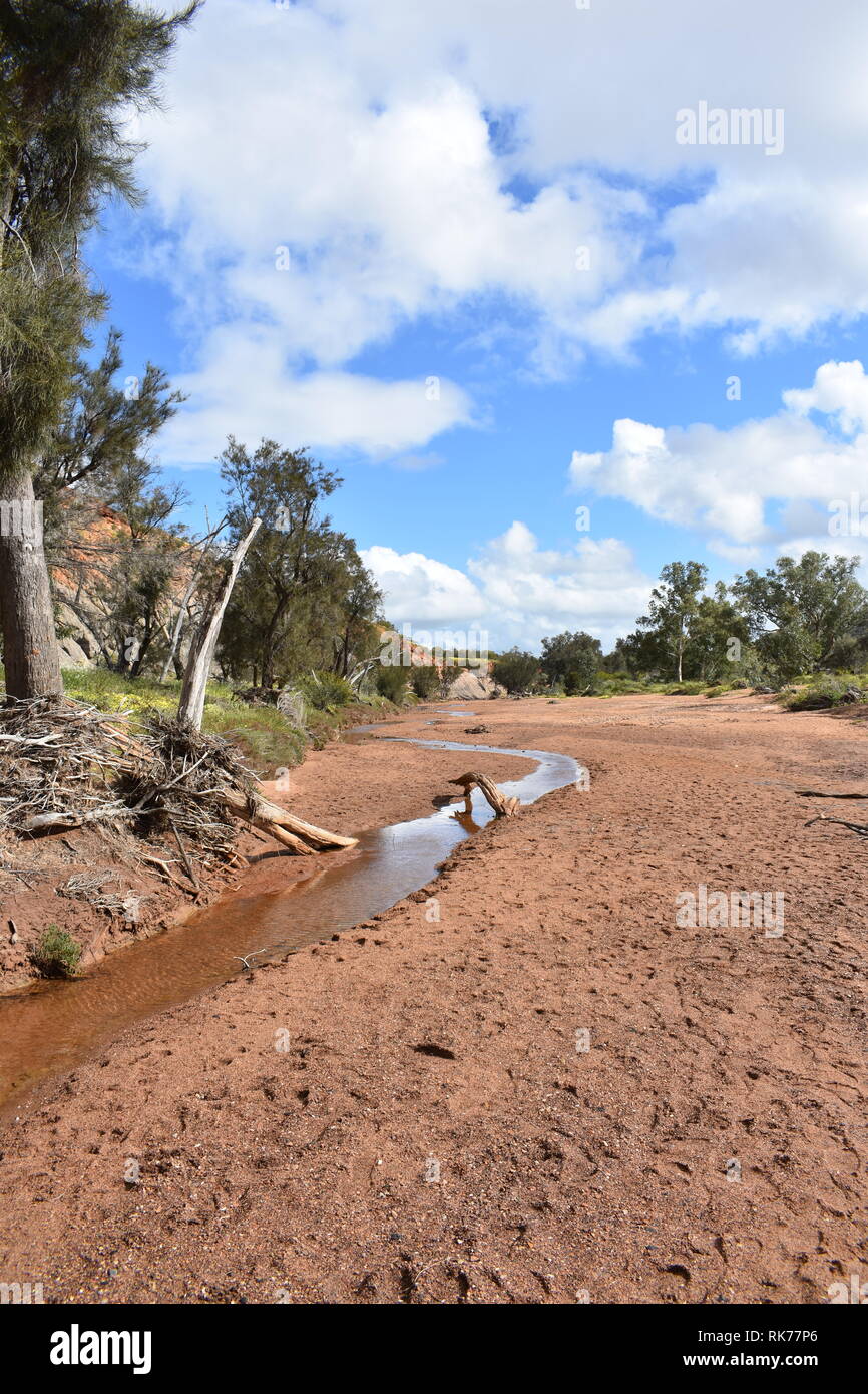 nearly dry Irwin river at Coalseam conservation park Stock Photo - Alamy