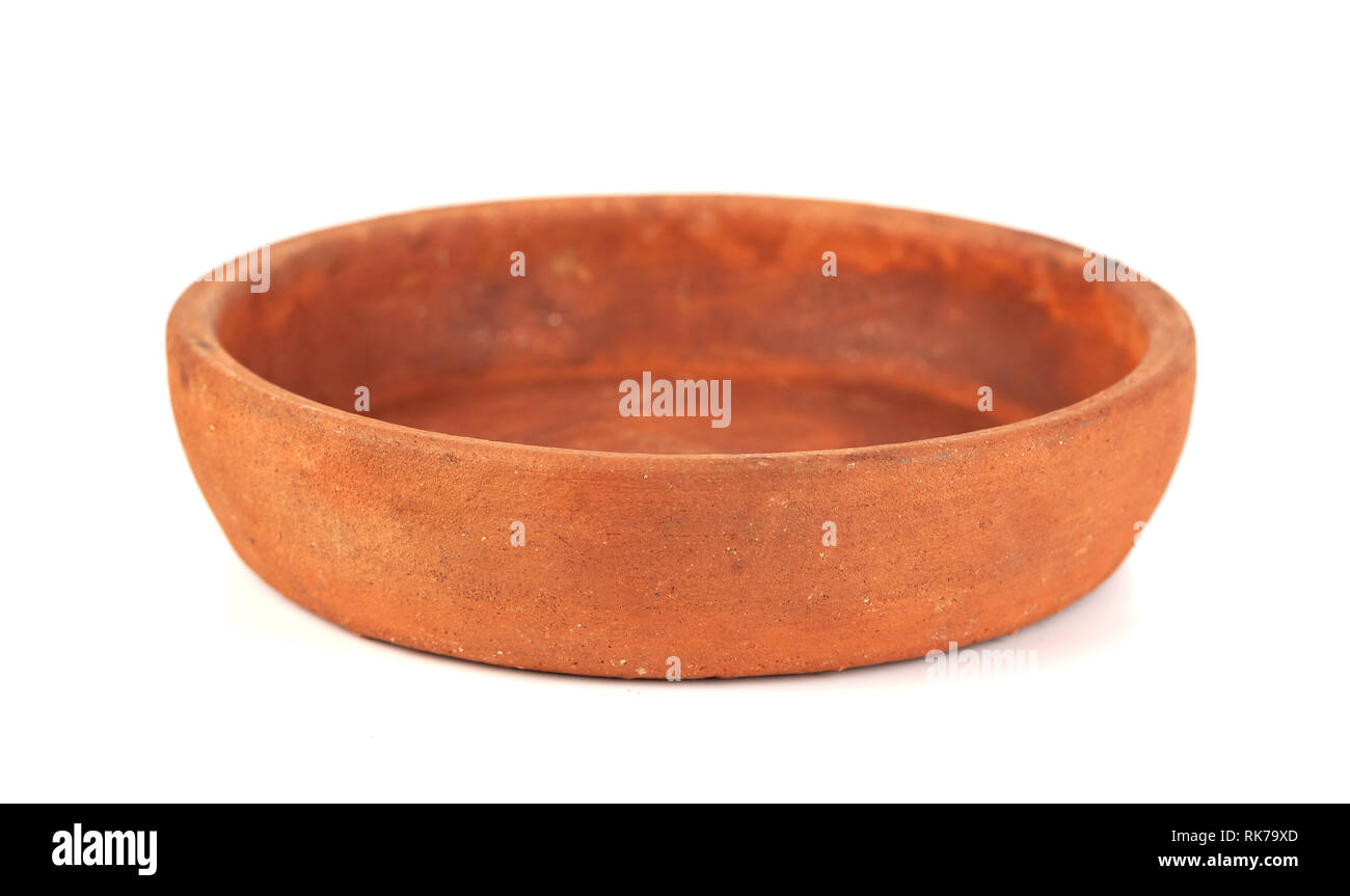 ketsi, georgian traditional clay pot for cooking food on white ...