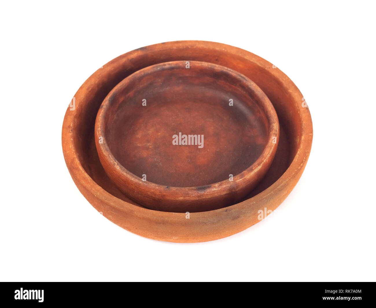 ketsi, georgian traditional clay pot for cooking food on white ...