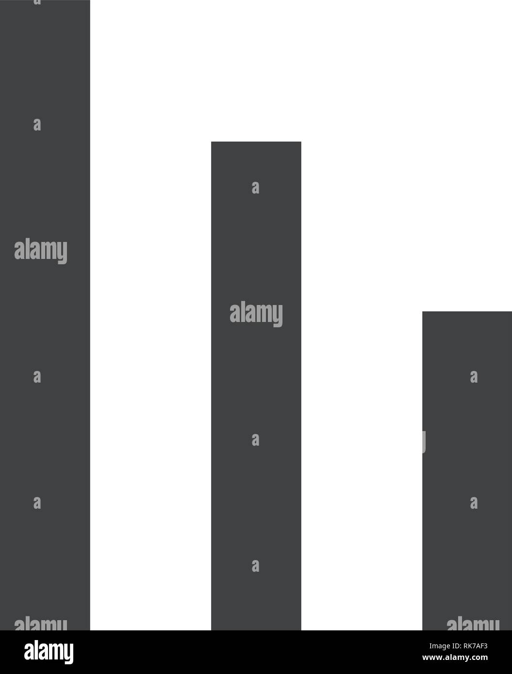 Flat simple graph vector icon. Chart sign, symbol for app, web, logo ...