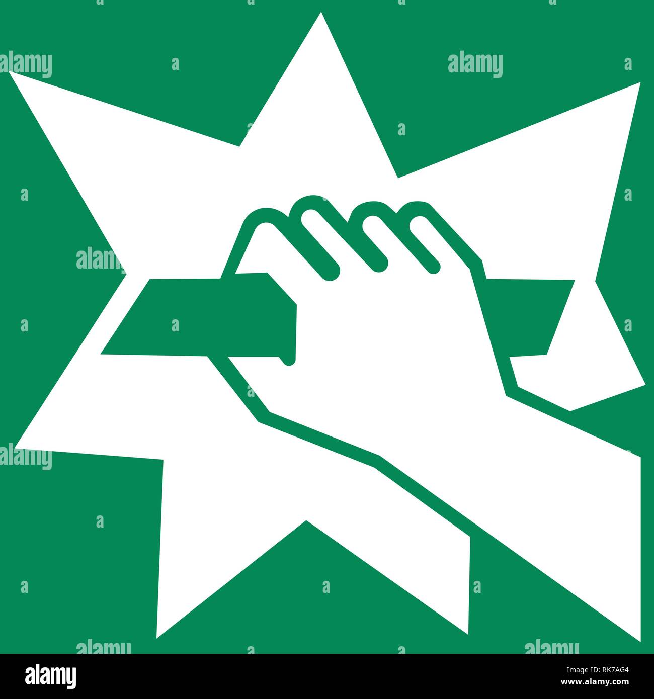 Break to obtain access vector symbol. Emergency green sign. Safety sign ...