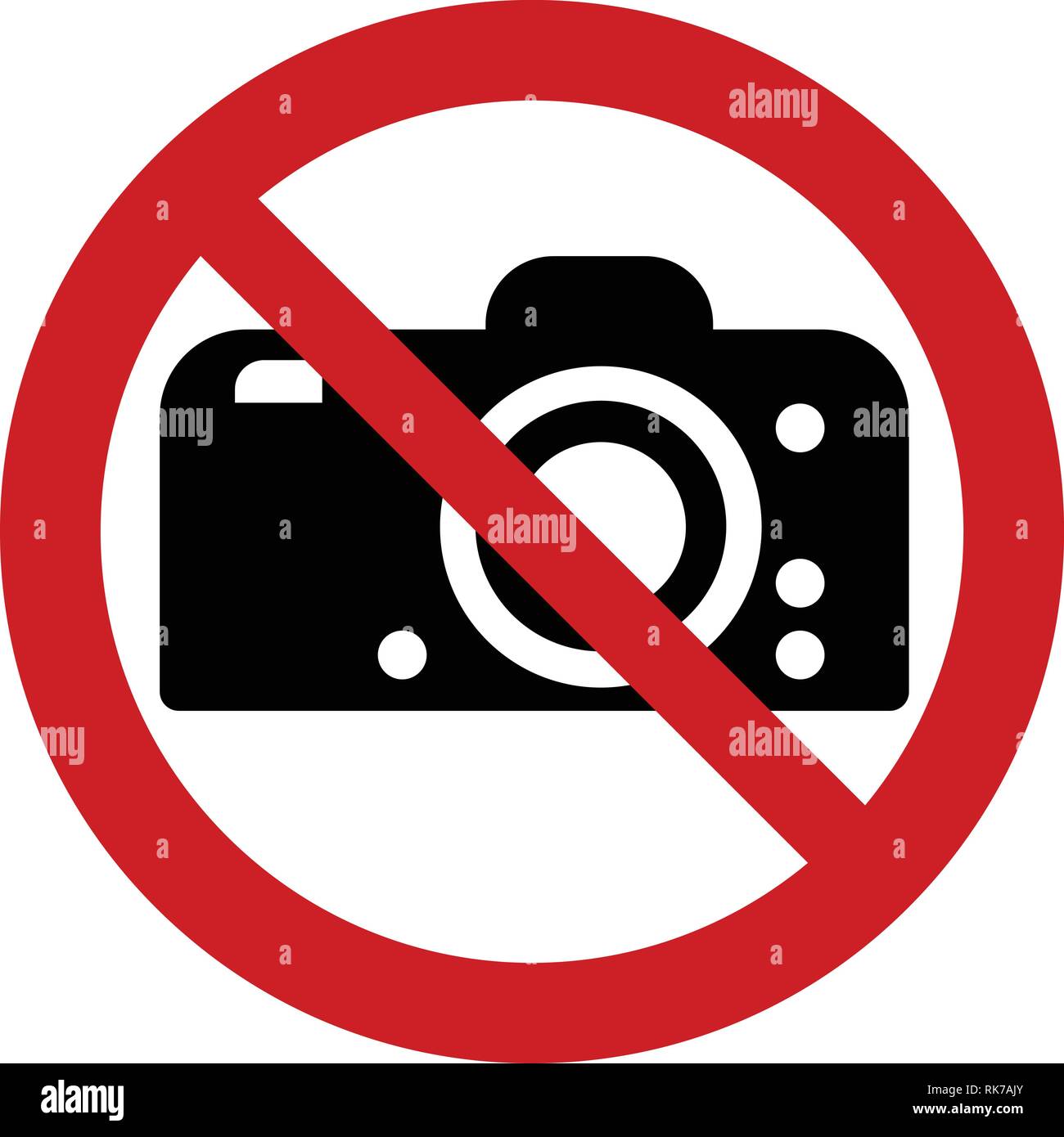 Museum no photography sign Stock Vector Images - Alamy