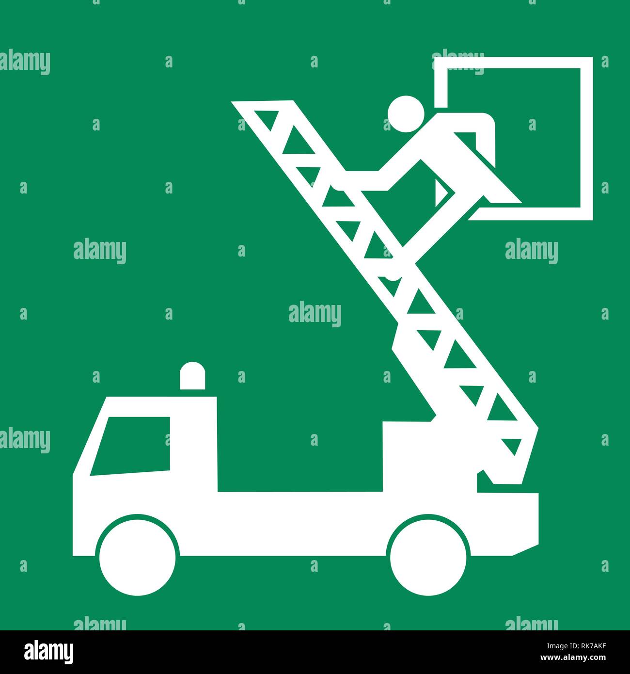 Safety sign vector - Rescue window label, sticker Stock Vector Image ...