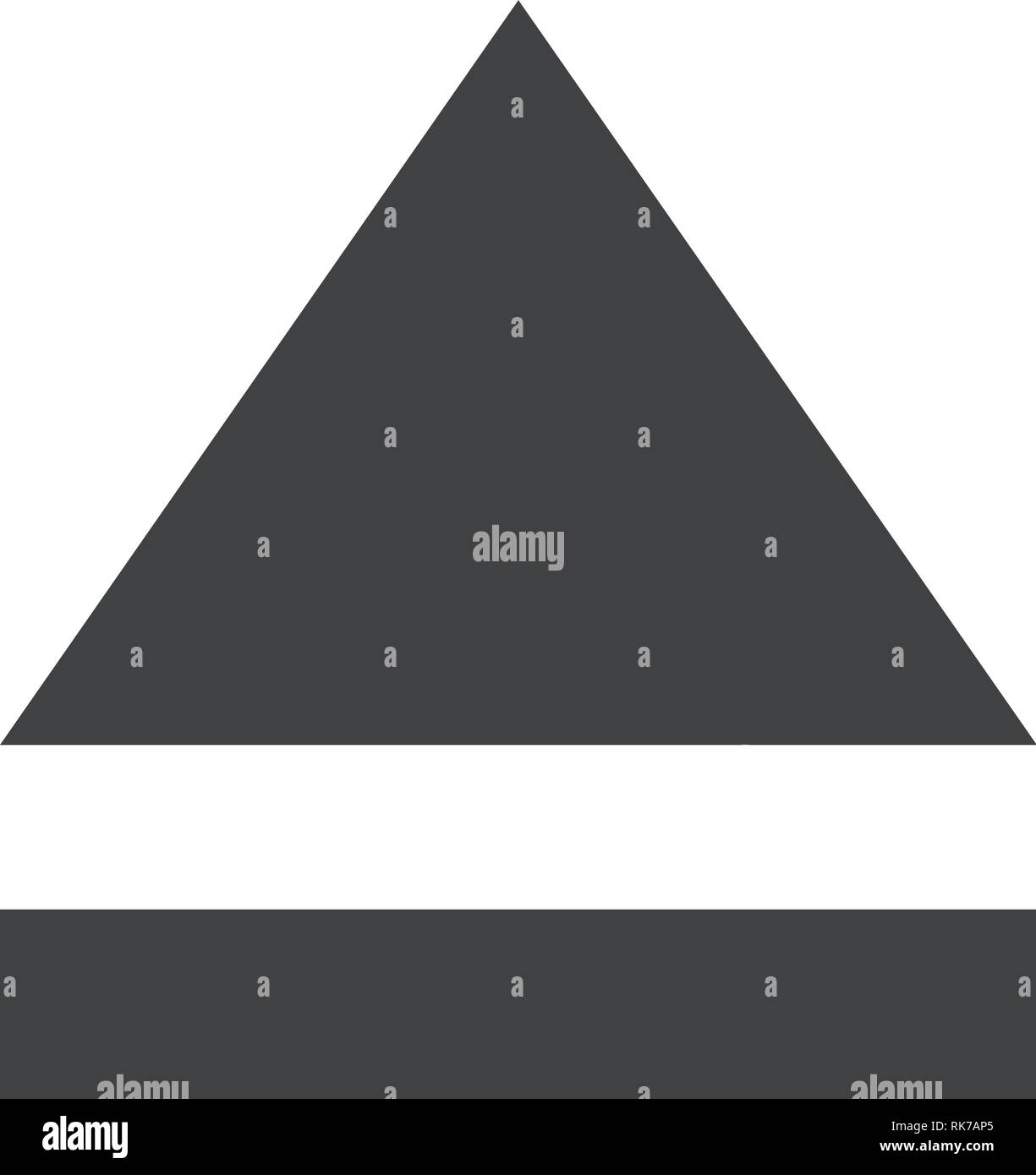 Simple flat vector icon eject button. Eject sign, symbol Stock Vector ...