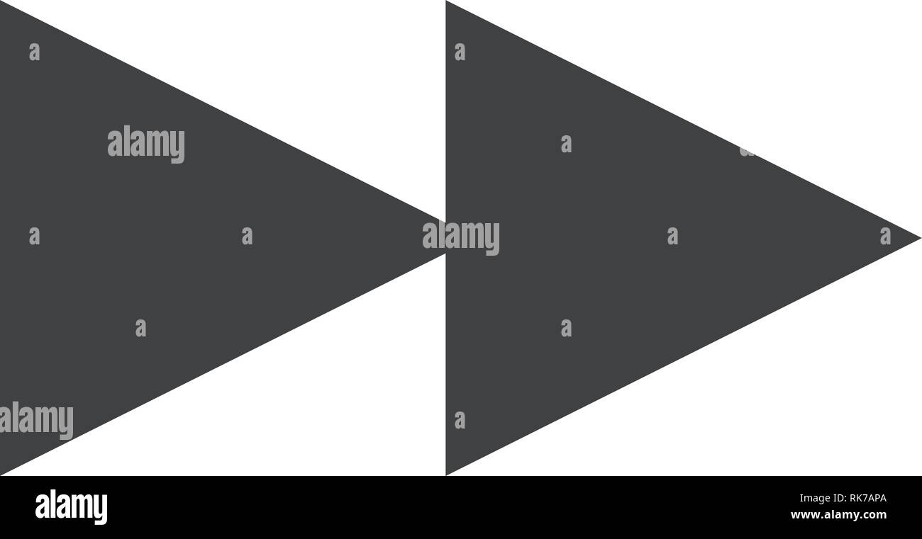 Multimedia rewind vector icon. Rewind button. Play forward sign, symbol ...