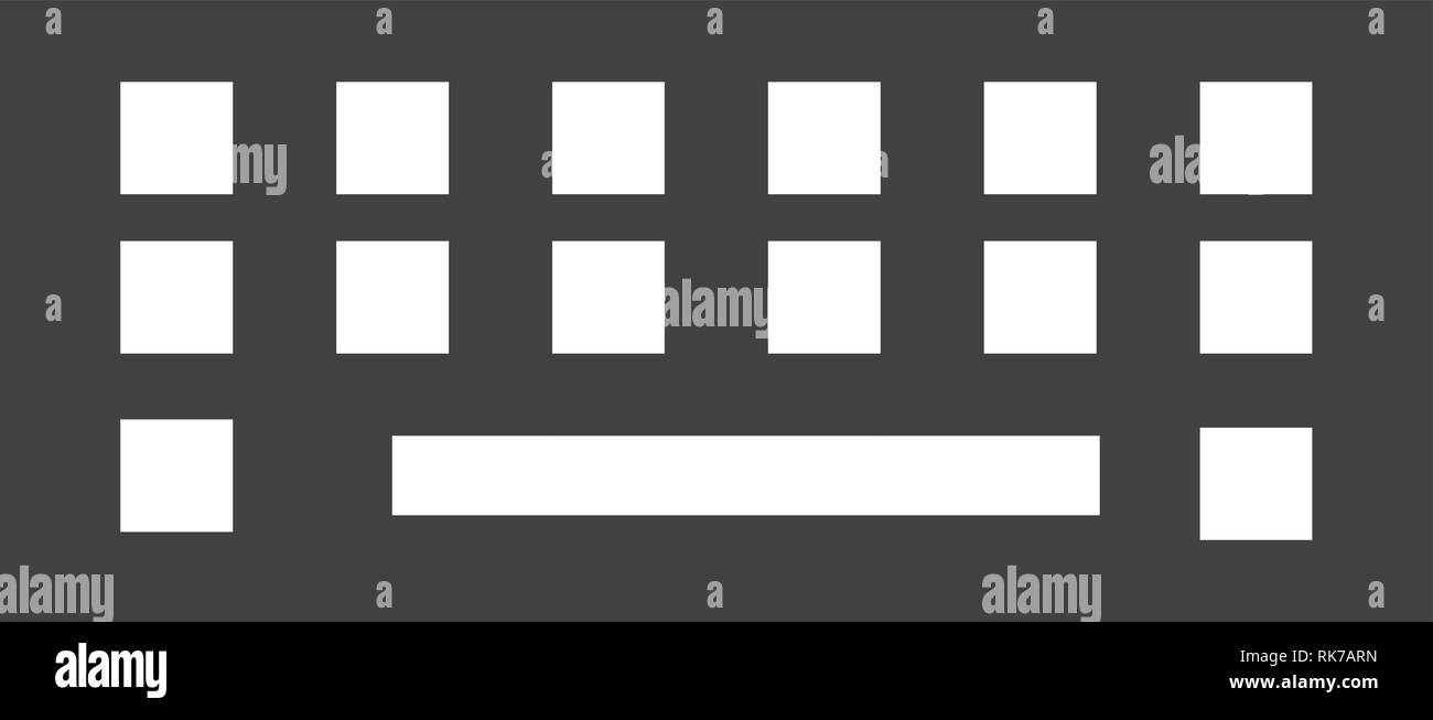Keyboard vector icon isolated. Keypad sign, symbol Stock Vector Image ...