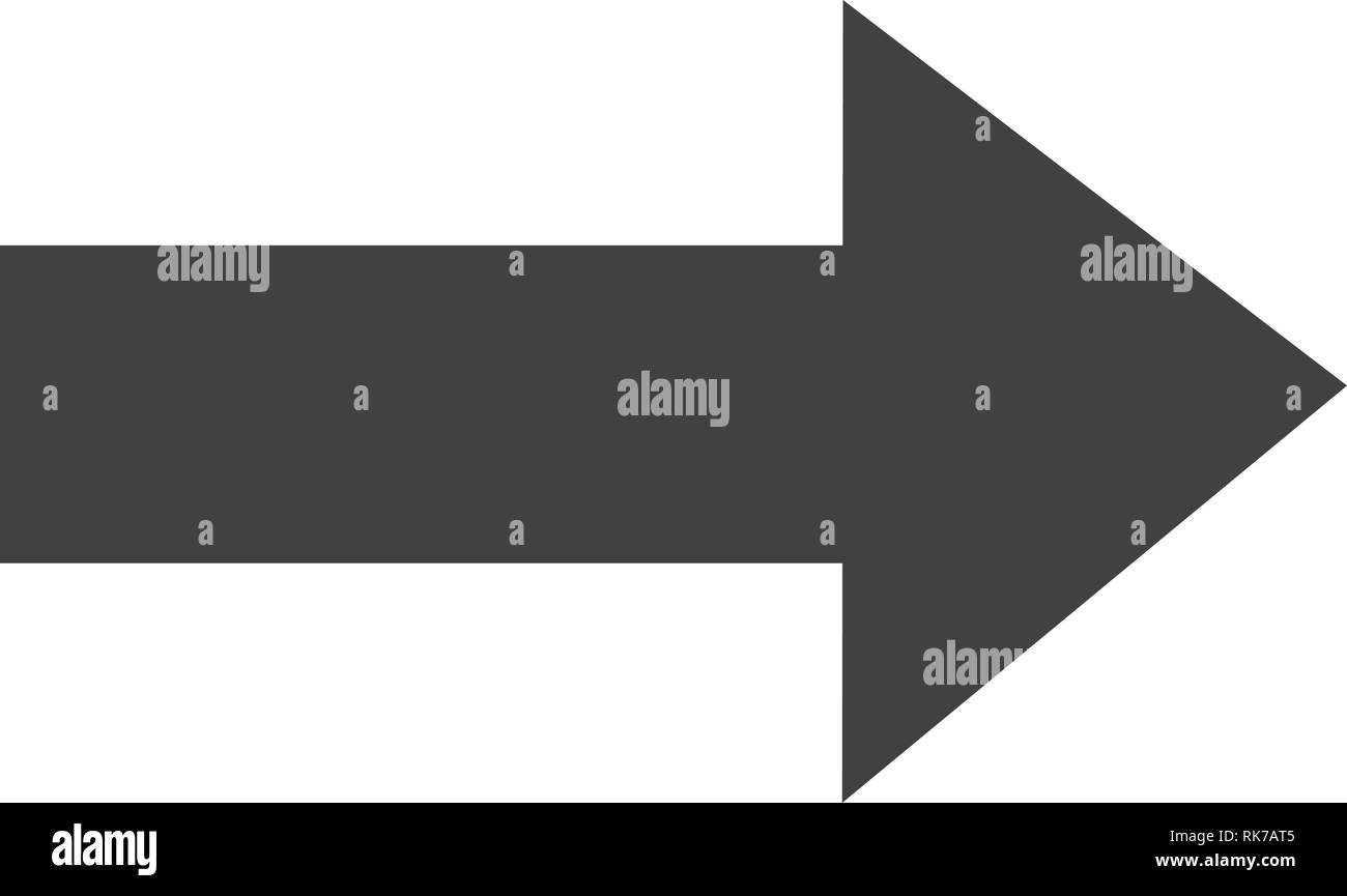 Vector icon simple arrow sign, symbol. Arrow right Stock Vector Image ...