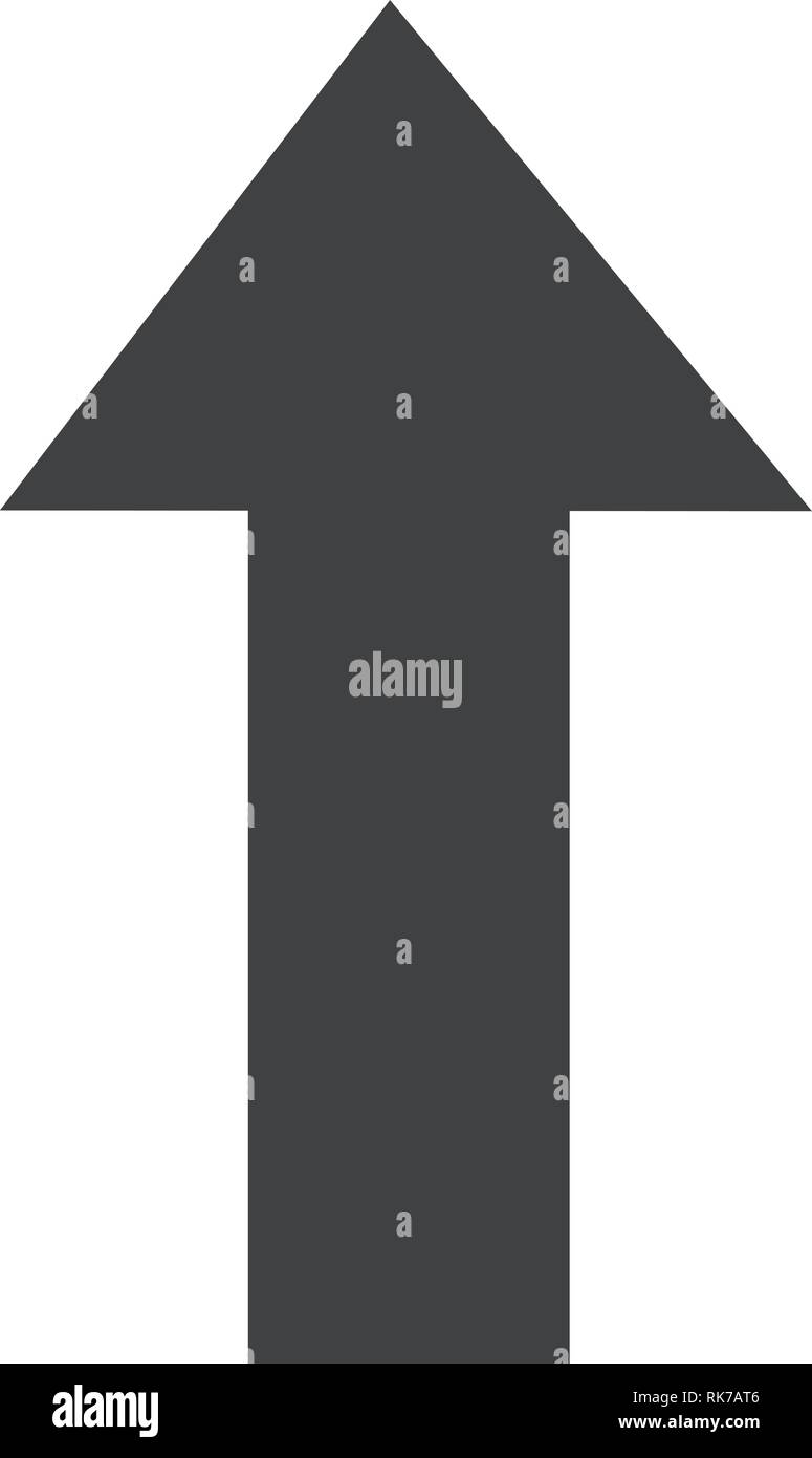 Vector icon simple arrow sign, symbol. Arrow up Stock Vector Image ...