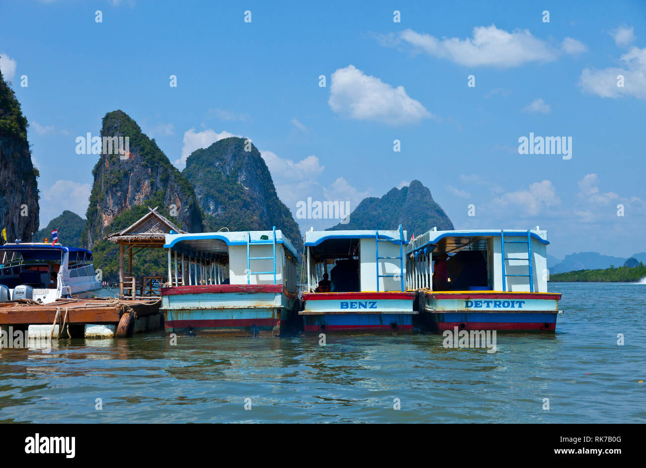Panyee fishing village. Phang Nga Bay, Andaman Sea, Thailand, Asia ...