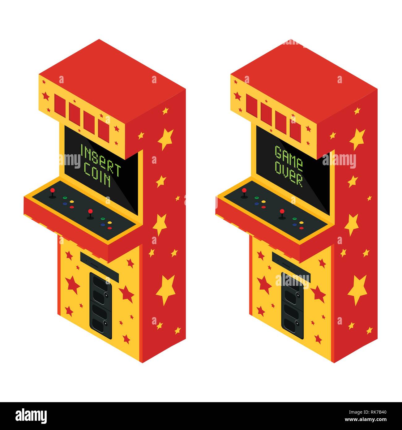 Insert coin retro Stock Vector Images - Alamy