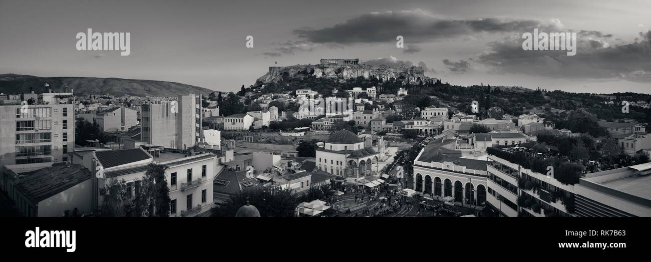 Athens skyline rooftop view panorama, Greece Stock Photo - Alamy