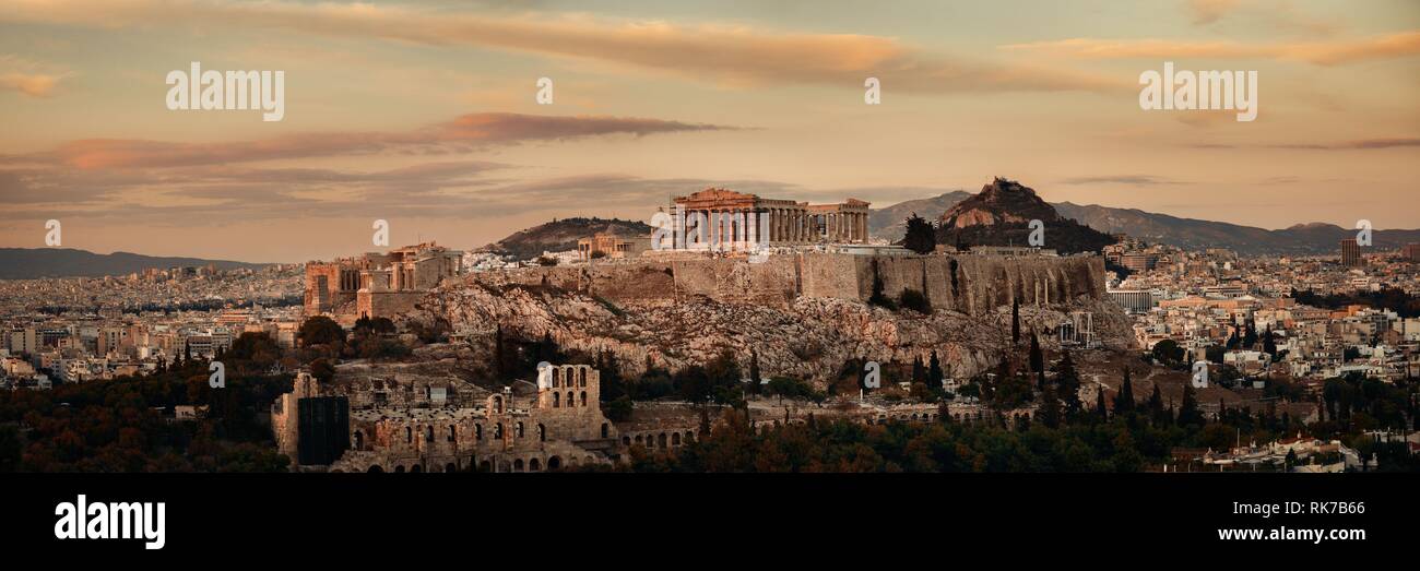 Athens skyline sunrise panorama hi-res stock photography and images - Alamy