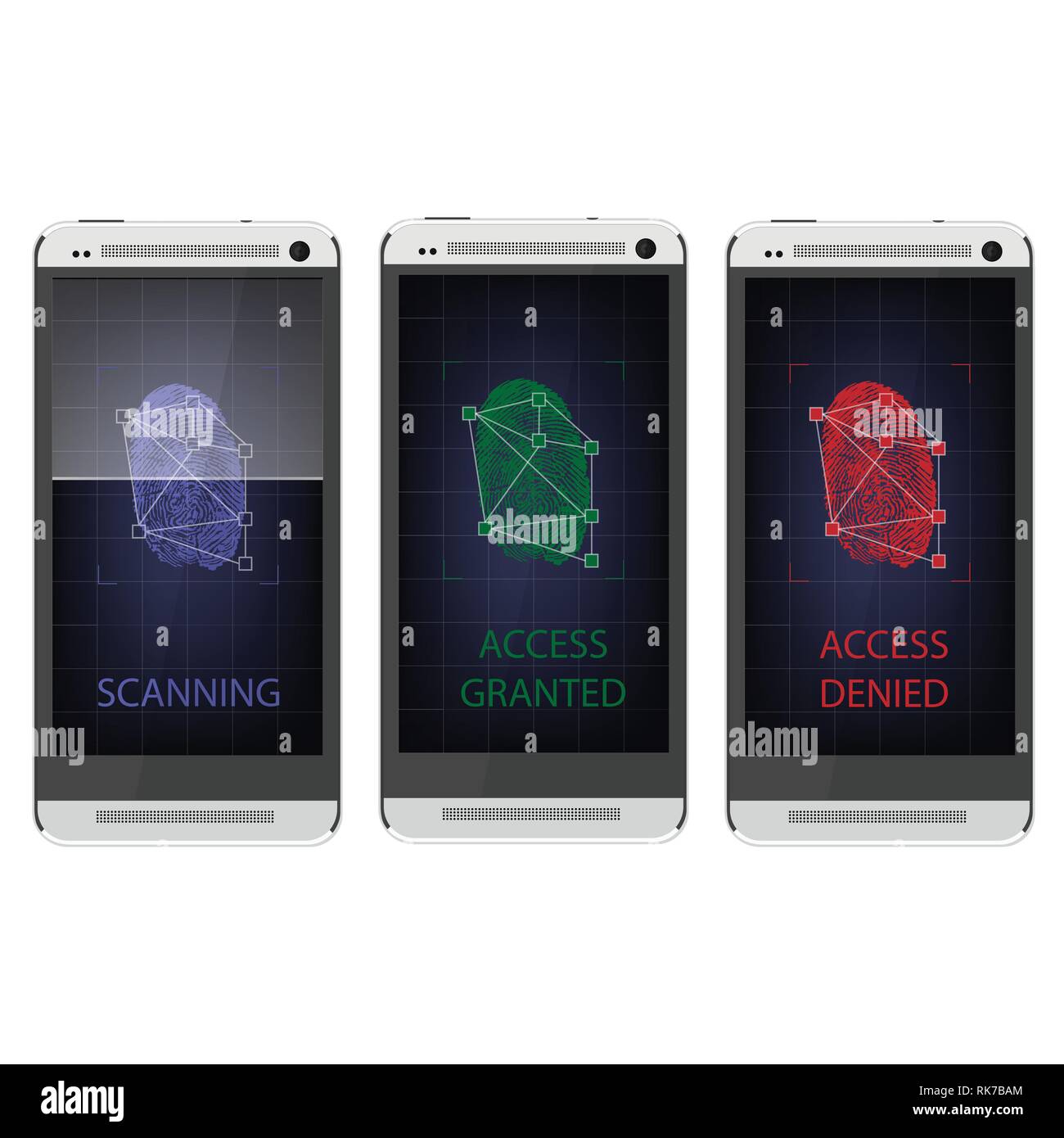 Hand scan granted Stock Vector Images - Alamy