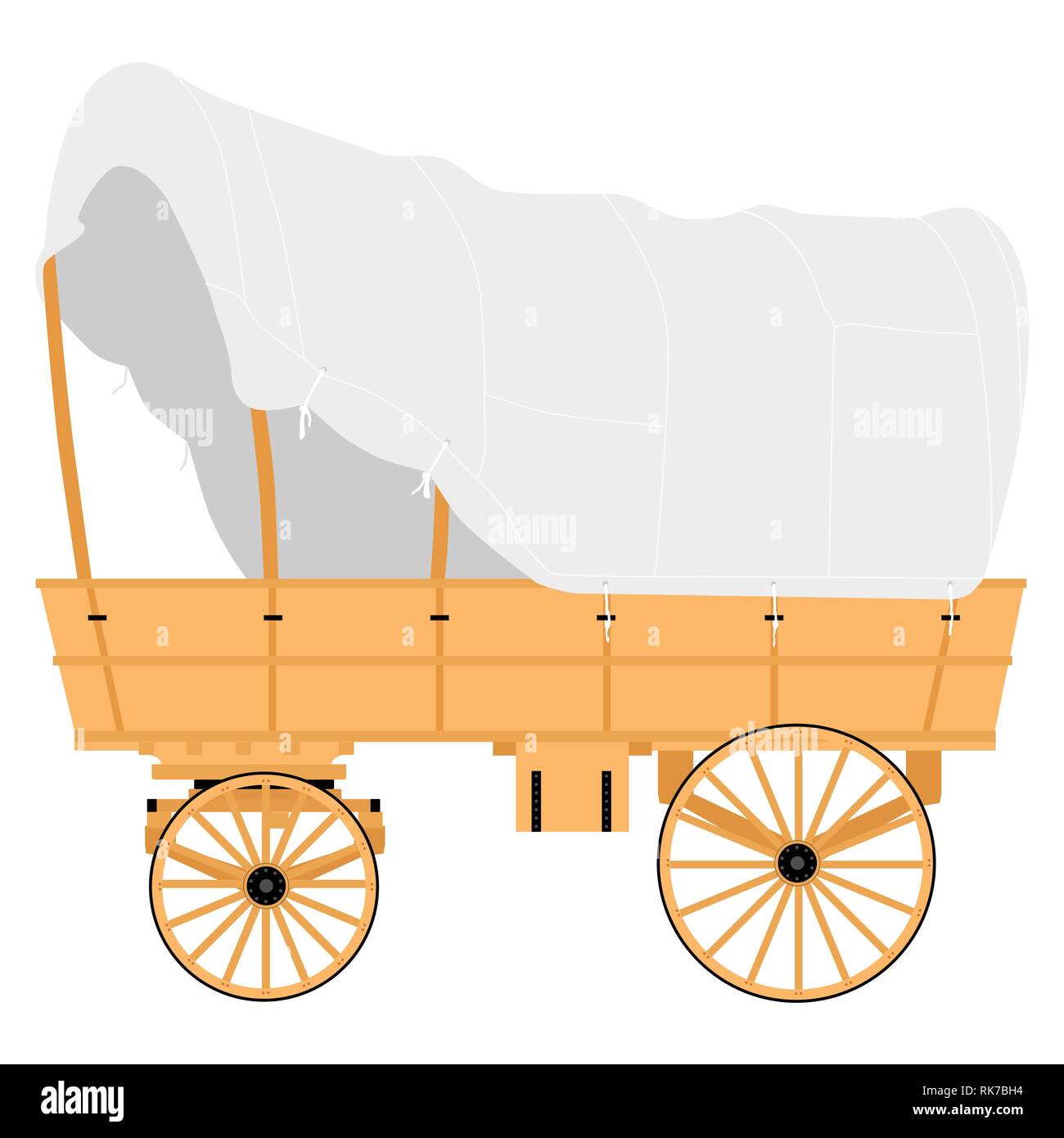 Western Wagon Vector