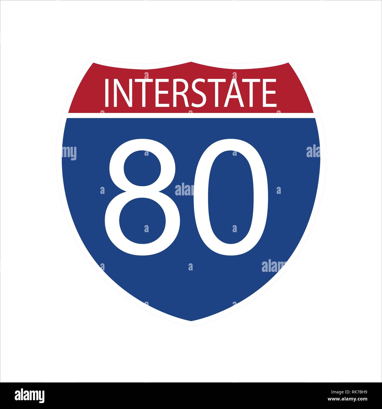 Highway 80 us Stock Vector Images - Alamy