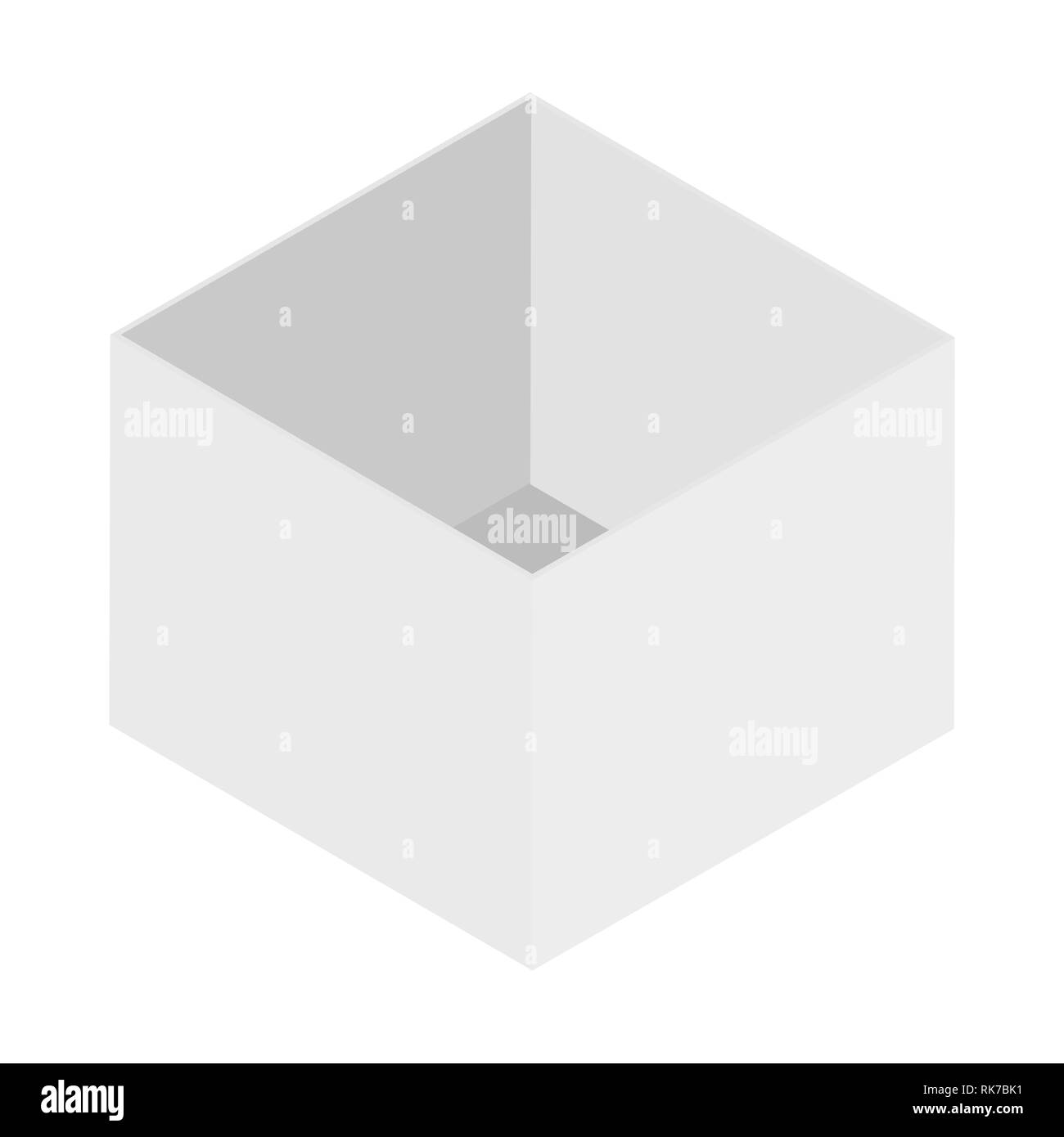 Vector illustration white open box icon Stock Vector Image & Art - Alamy