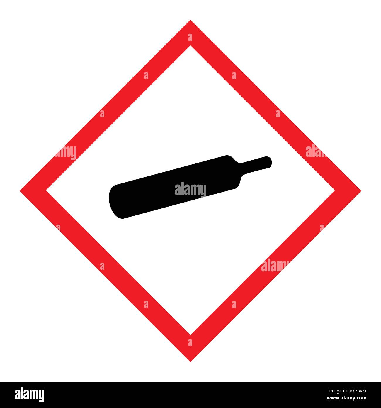 Vector illustration compressed gas sign isolated on white background ...