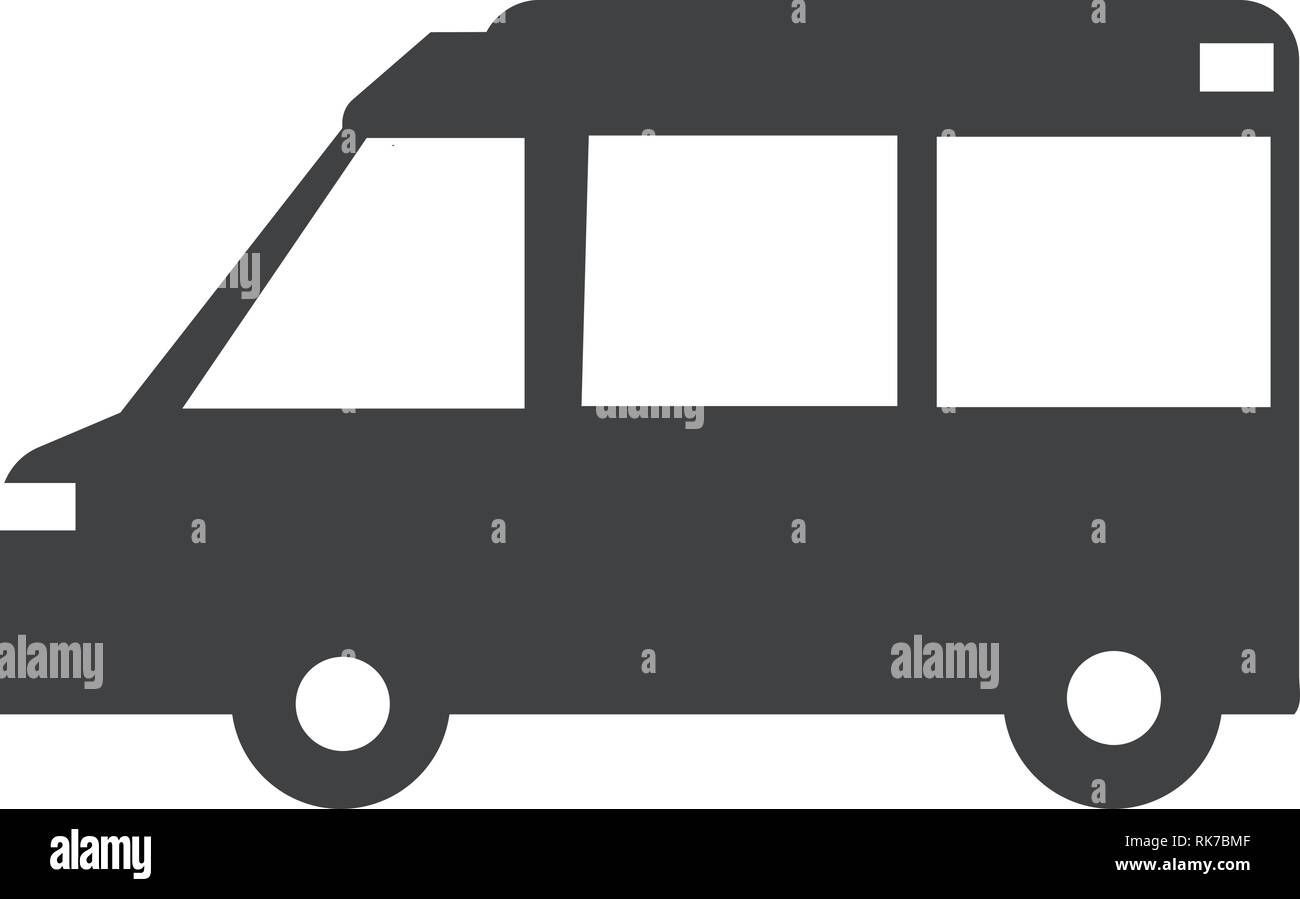 Vector car icon. Van sign, symbol. Transport, transportation Stock ...