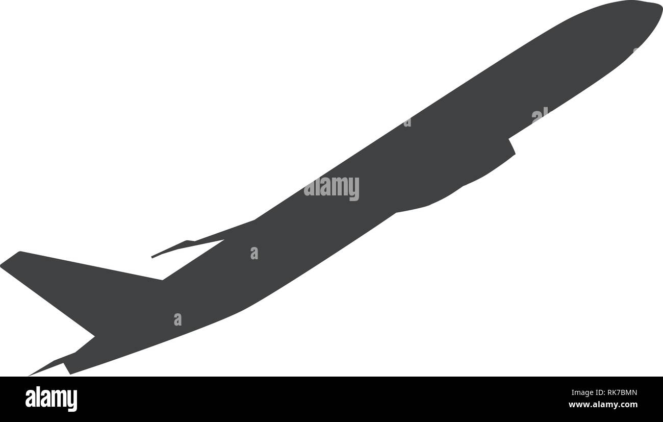 Airplane vector icon. Aircraft simple sign, symbol Stock Vector Image ...