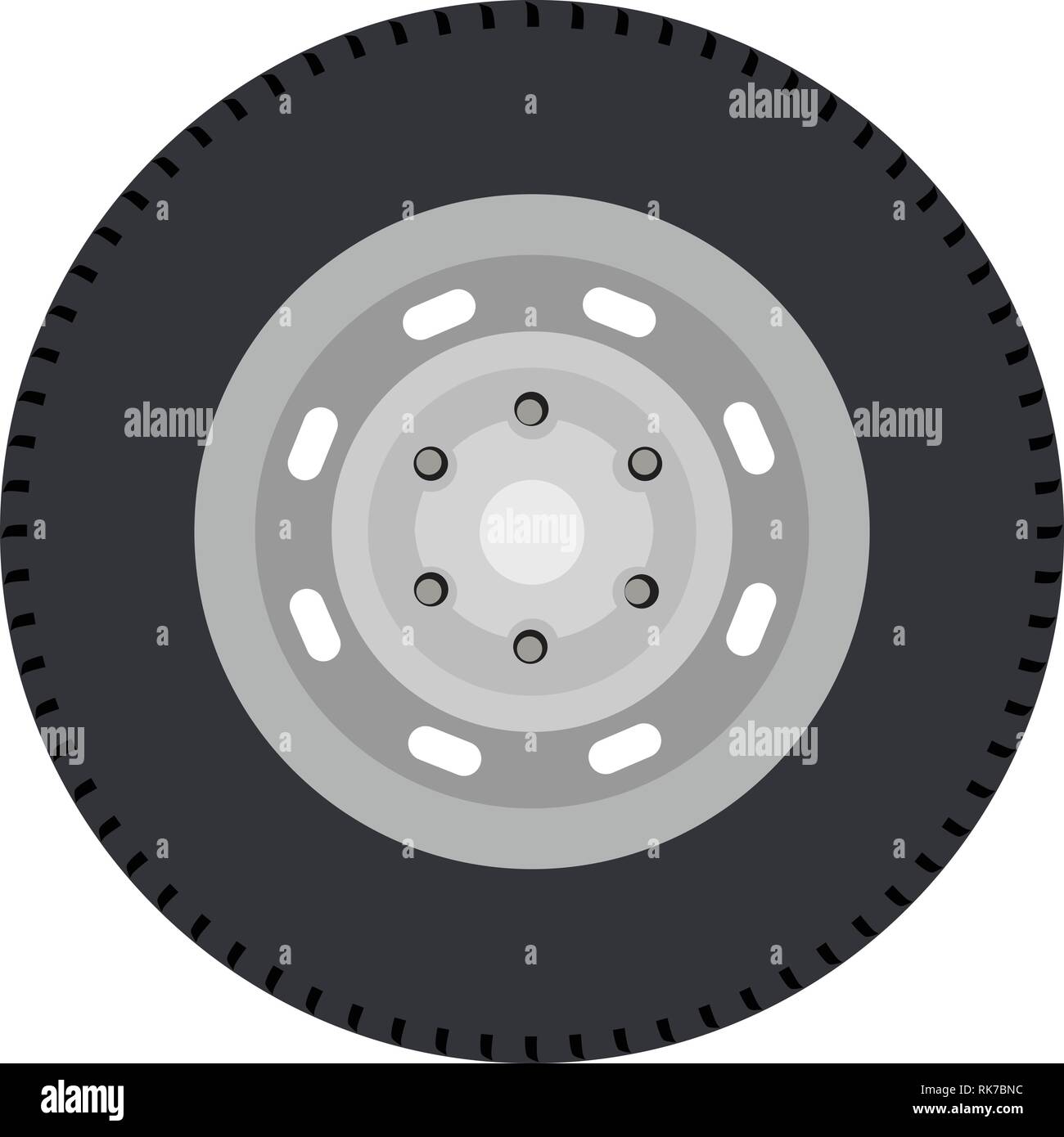 Vector illustration car wheel vector isolated on white background. Car ...