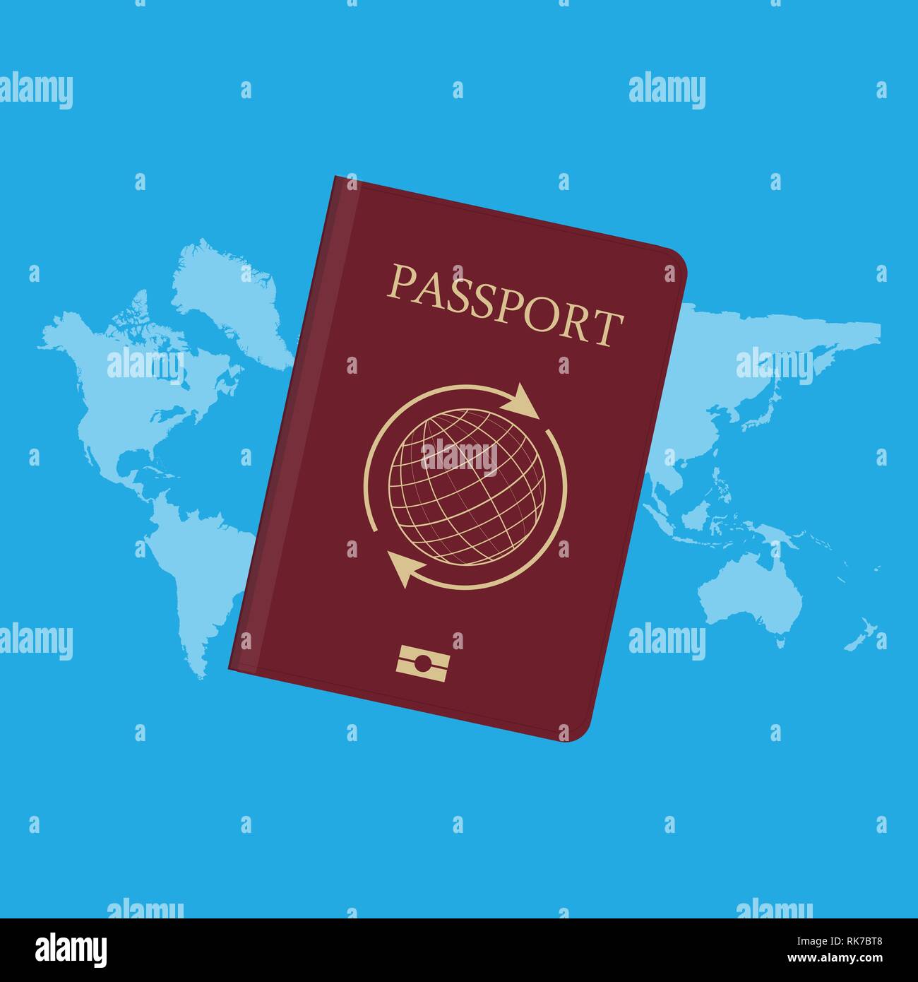 Passport Background Template