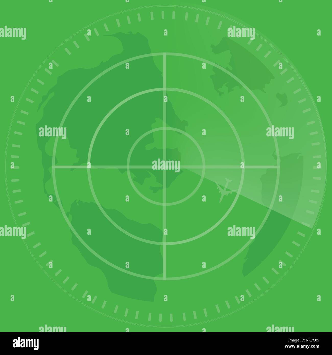 Abstract digital radar screen with world map and targets green ... Abstract digital radar screen with world map and targets green ...