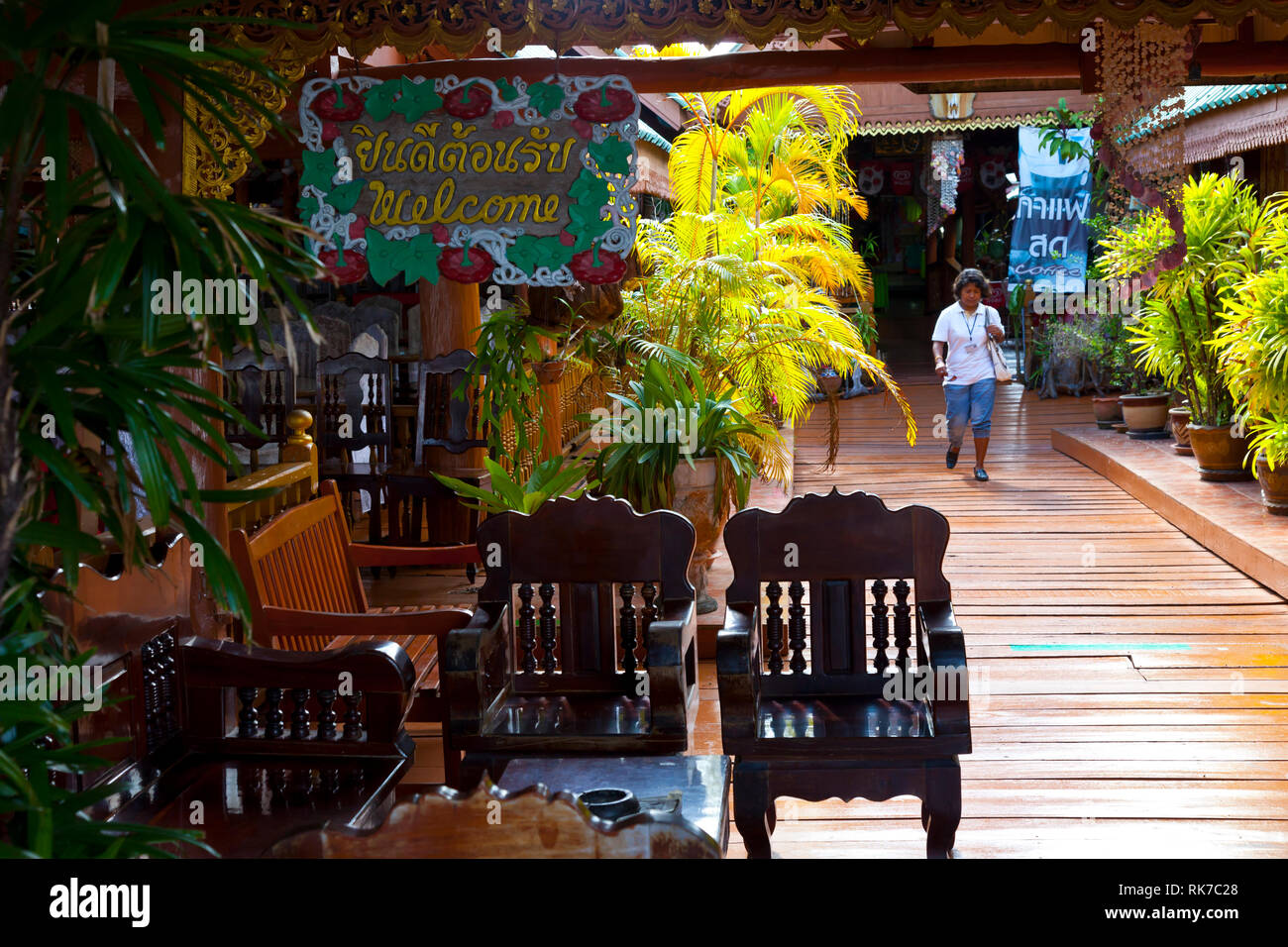 Muteara Restaurant. Panyee fishing village. Phang Nga Bay, Andaman Sea ...