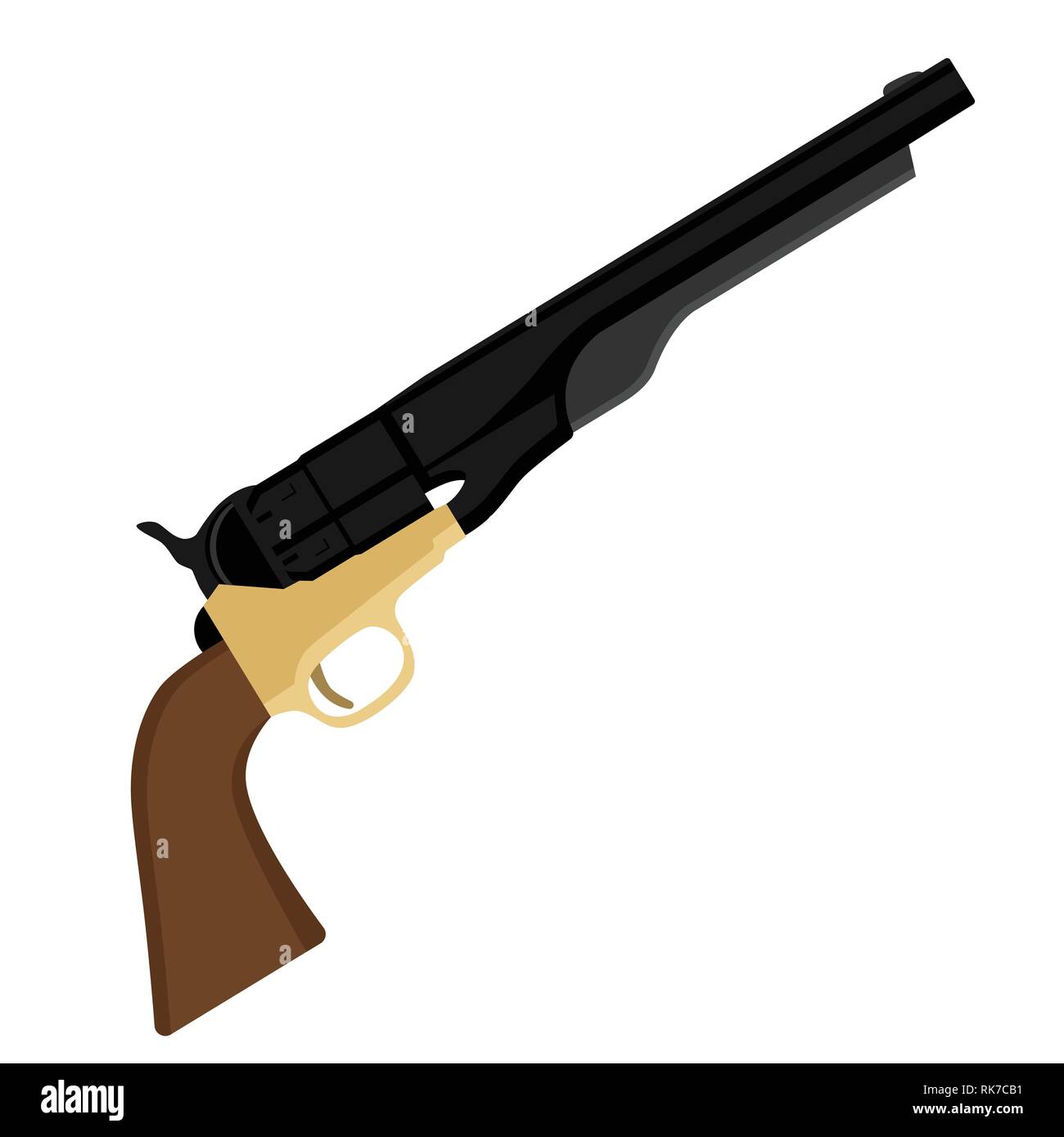 American army revolver Stock Vector Images - Alamy