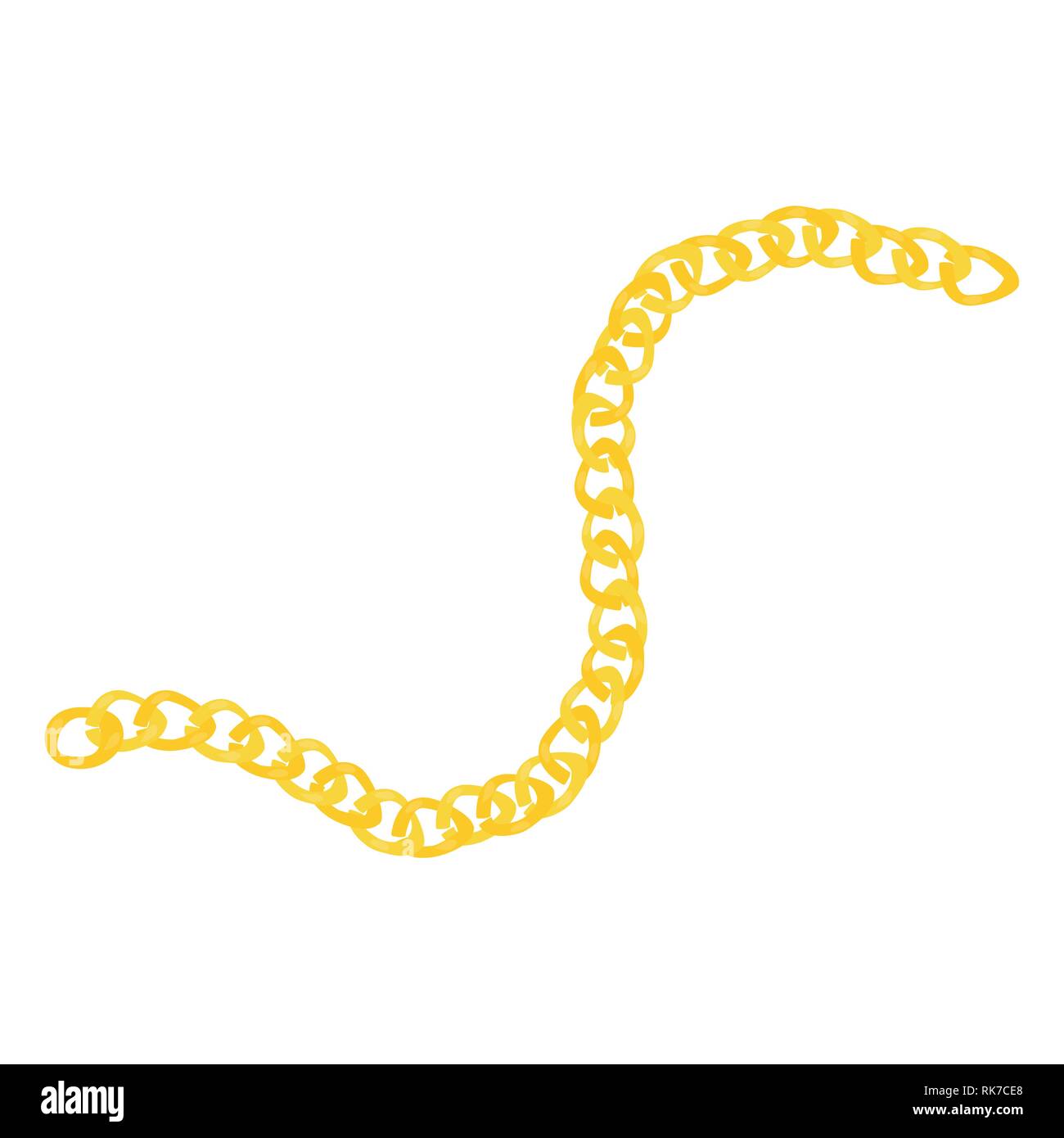 Vector golden chain isolated on white background Stock Vector Image ...