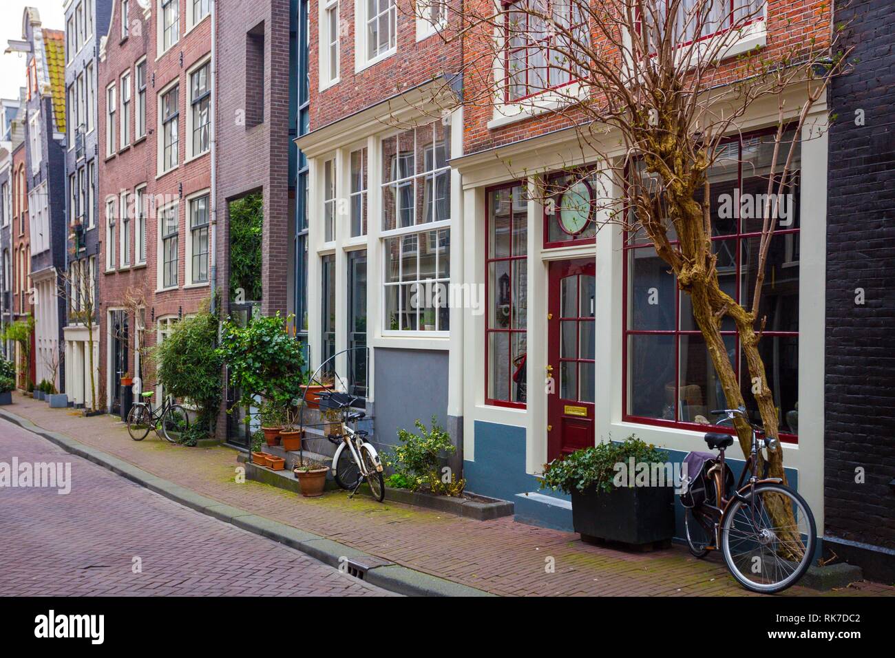 beautiful streets in the famous city of amsterdam, netherlands Stock ...