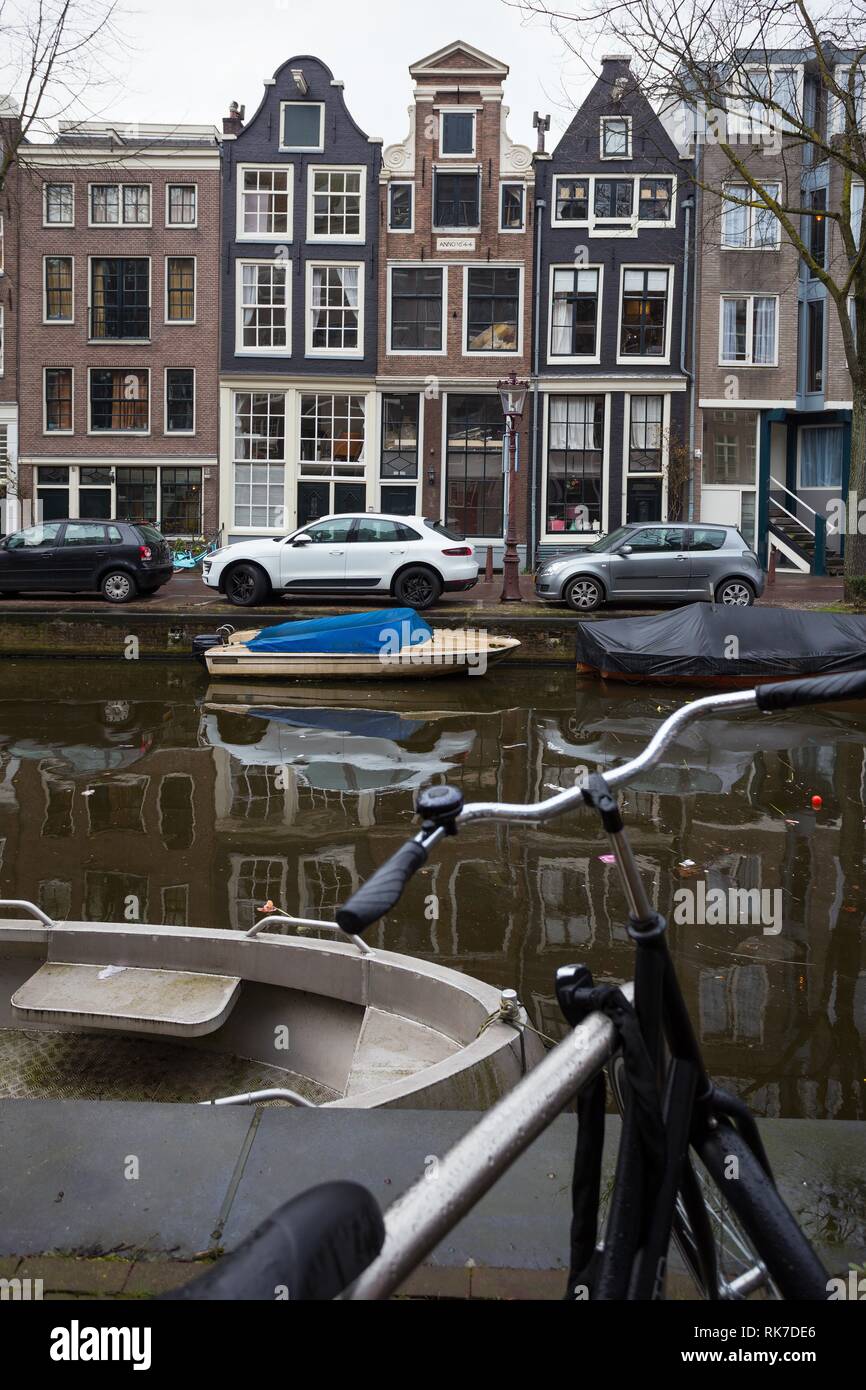 beautiful streets, bridges and channels in the famous city of amsterdam ...