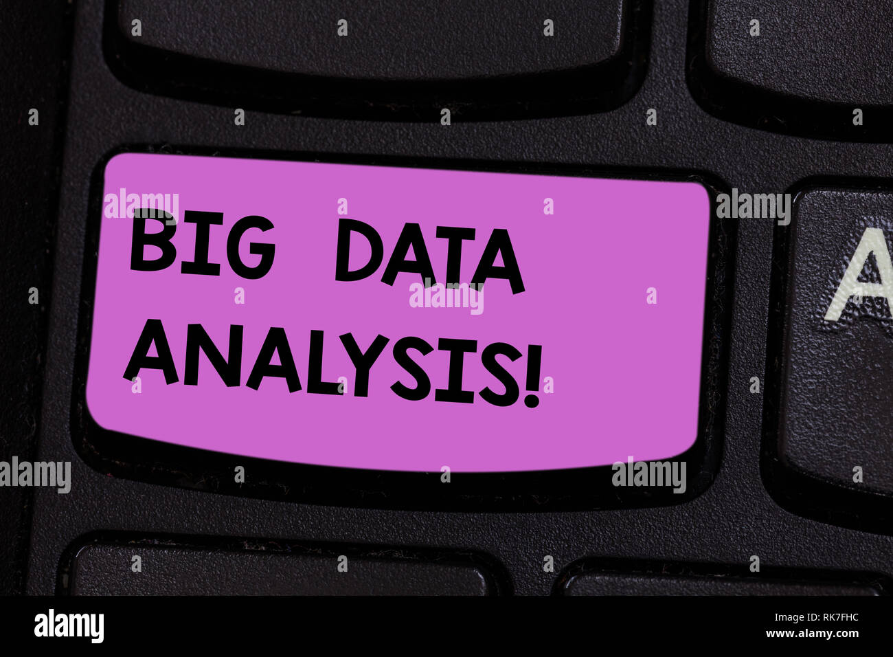 Handwriting Text Writing Big Data Analysis Concept Meaning Complex Process Of Examining Large