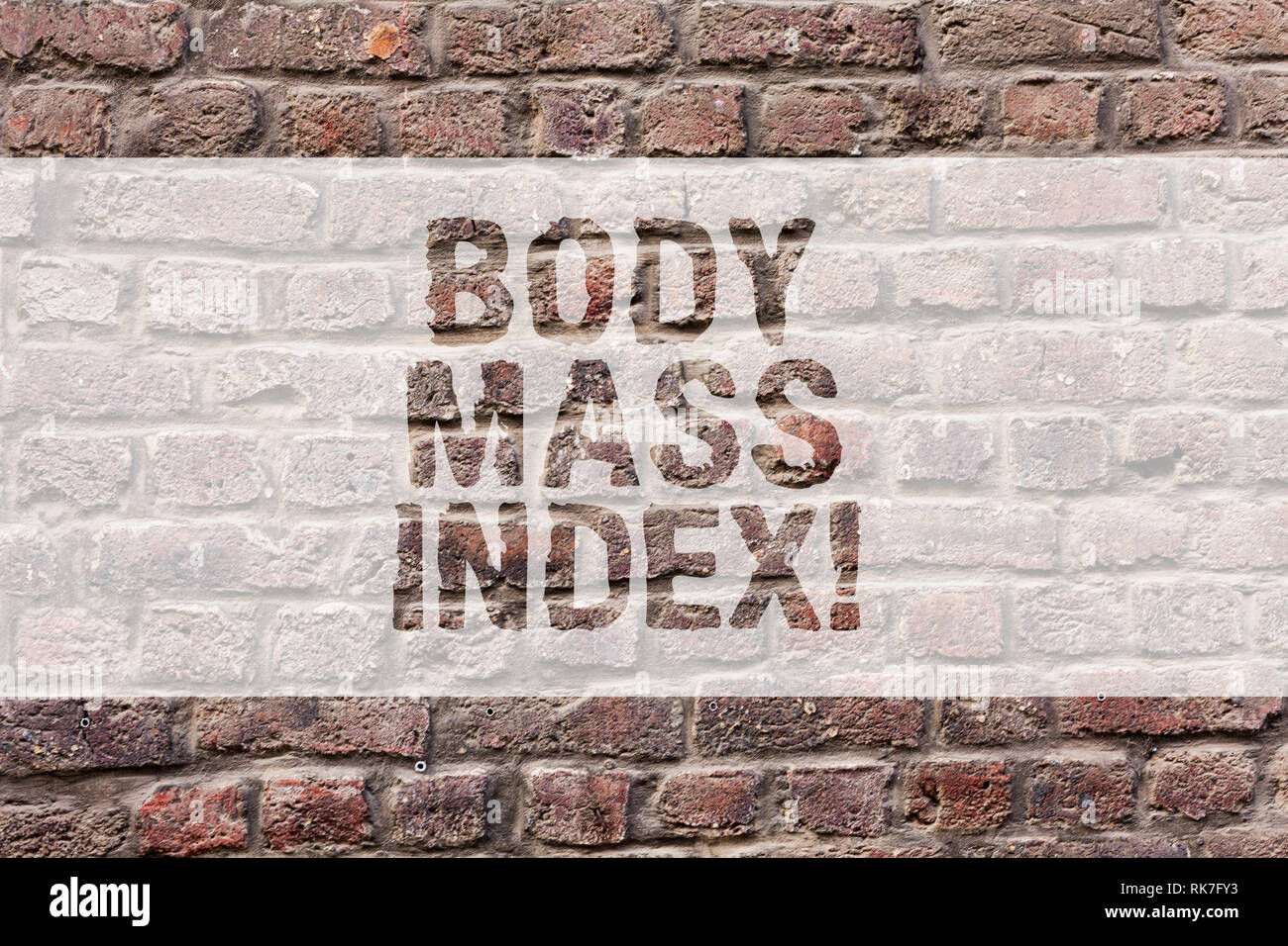 Word writing text Body Mass Index. Business concept for Value derived ...