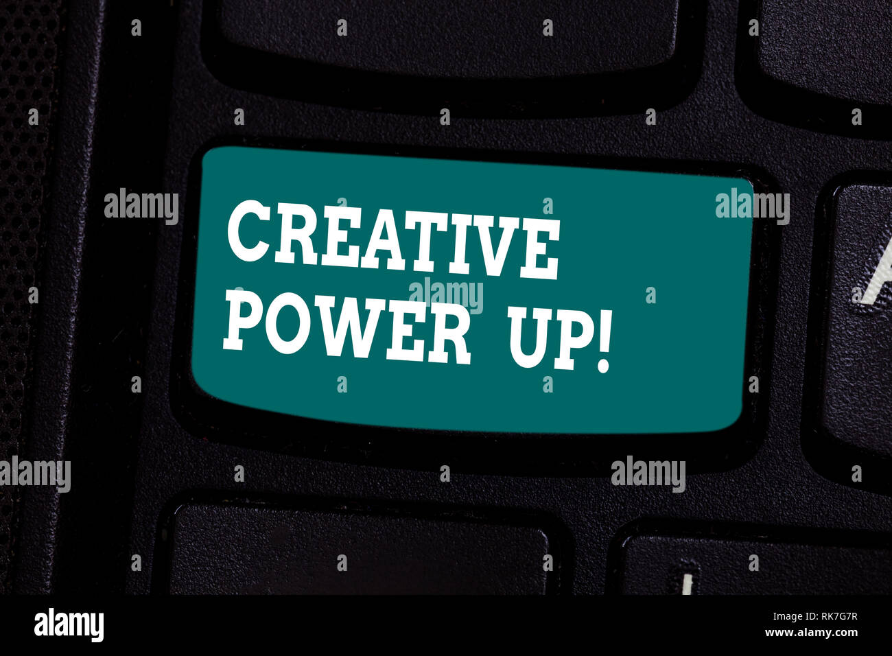 Handwriting text writing Creative Power Up. Concept meaning ...