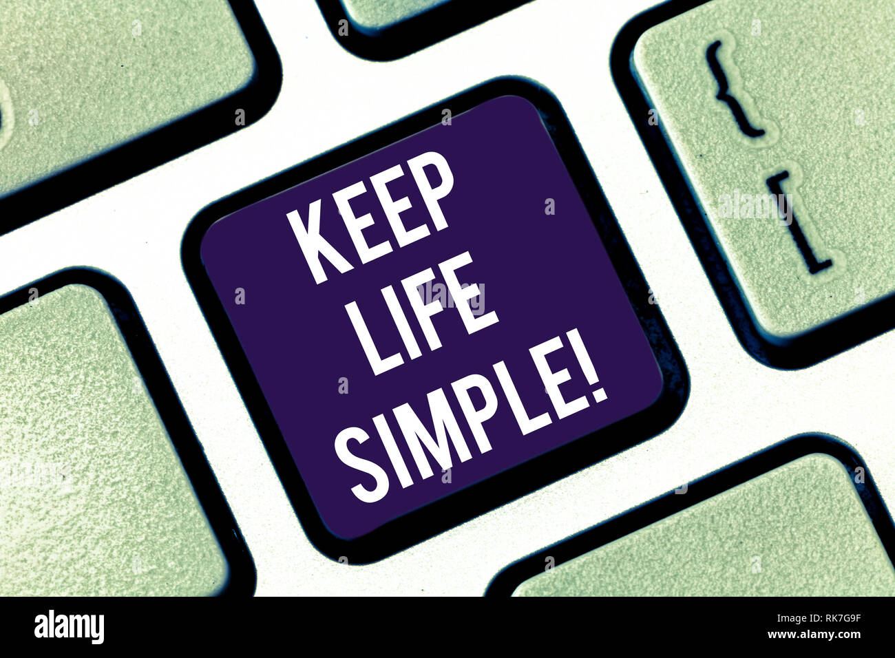 Handwriting text Keep Life Simple. Concept meaning invitation anyone ...