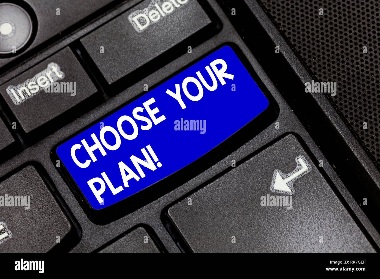 Handwriting text Choose Your Plan. Concept meaning encourage ...