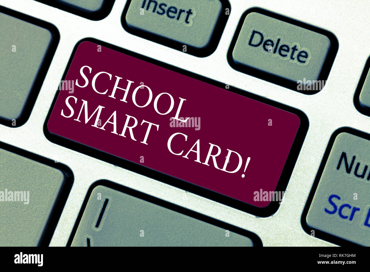 Text sign showing School Smart Card. Conceptual photo integrated ...