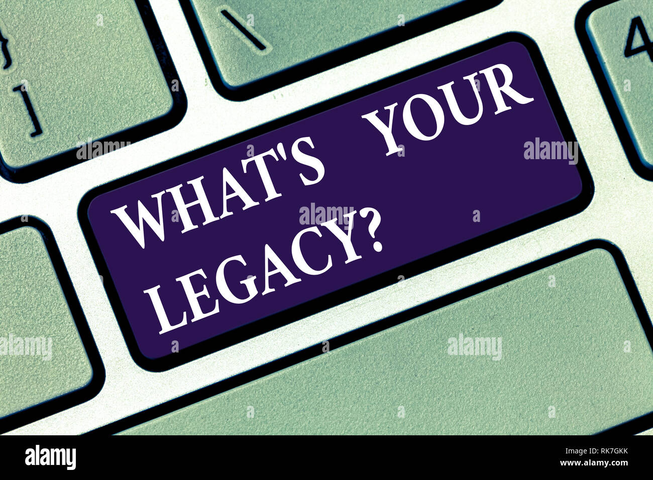 Conceptual hand writing showing What S Your Legacy. Business photo text ...