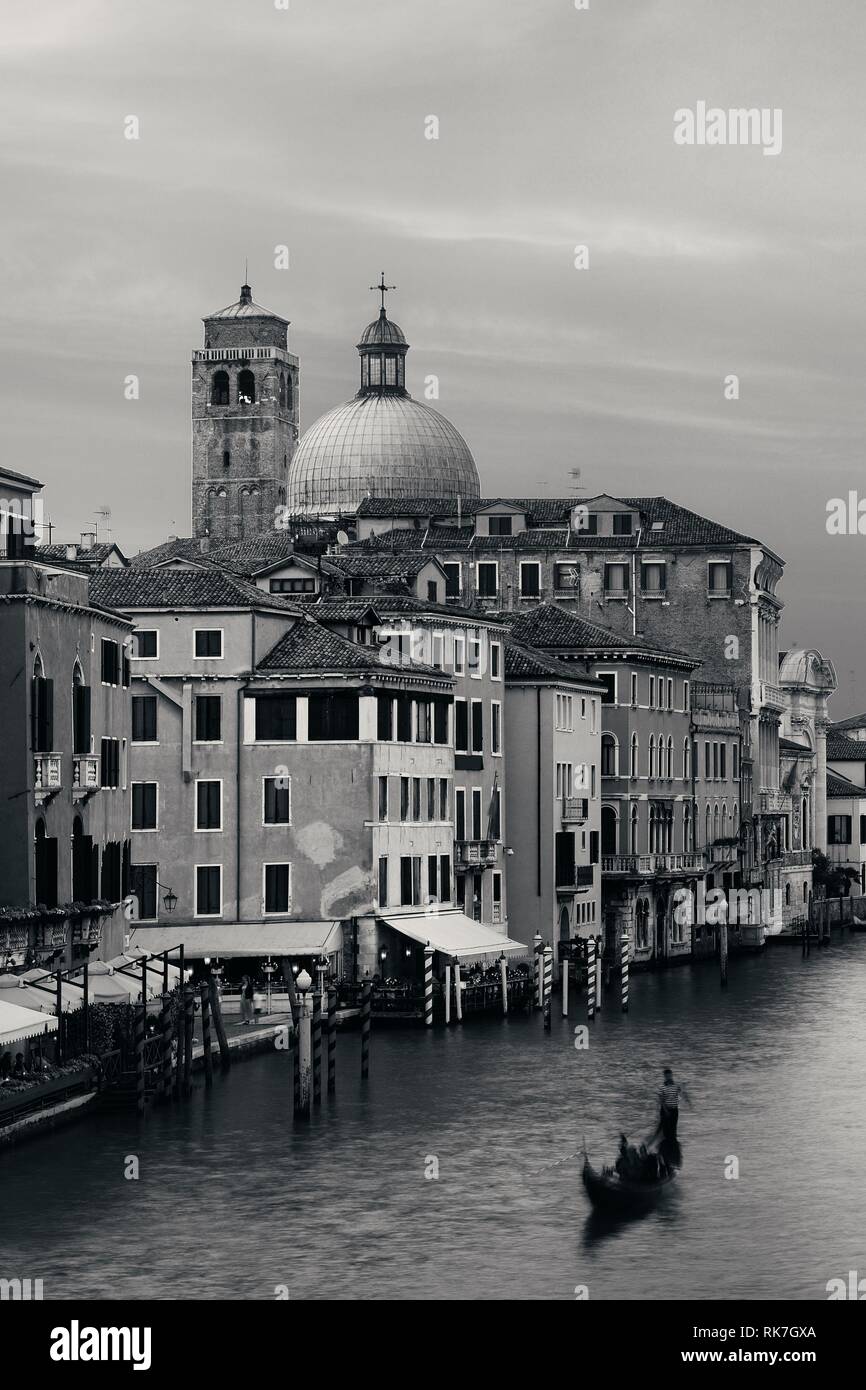Venice grand canal view with historical buildings. Italy Stock Photo ...