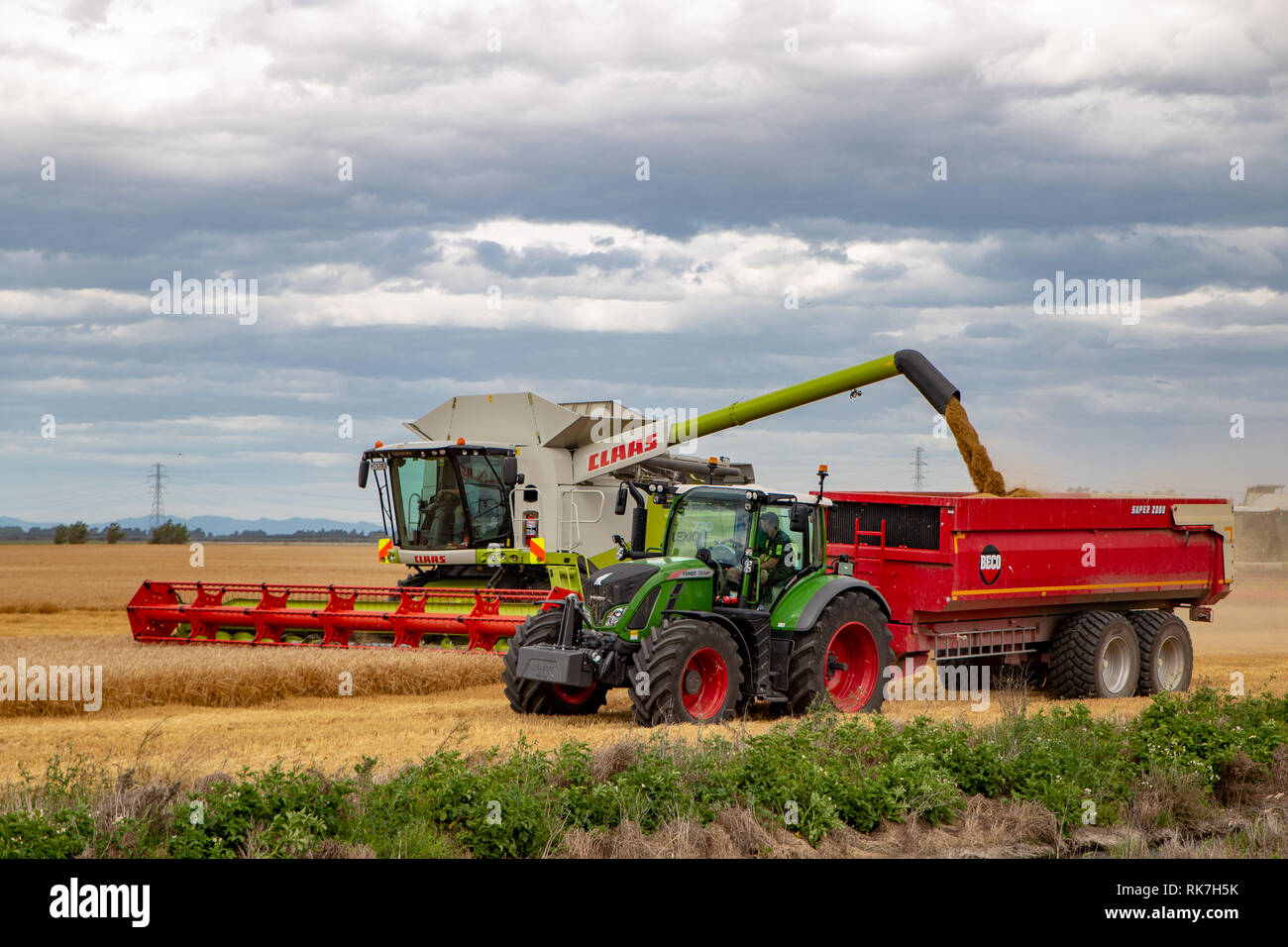 Claas combine new zealand hi-res stock photography and images - Alamy