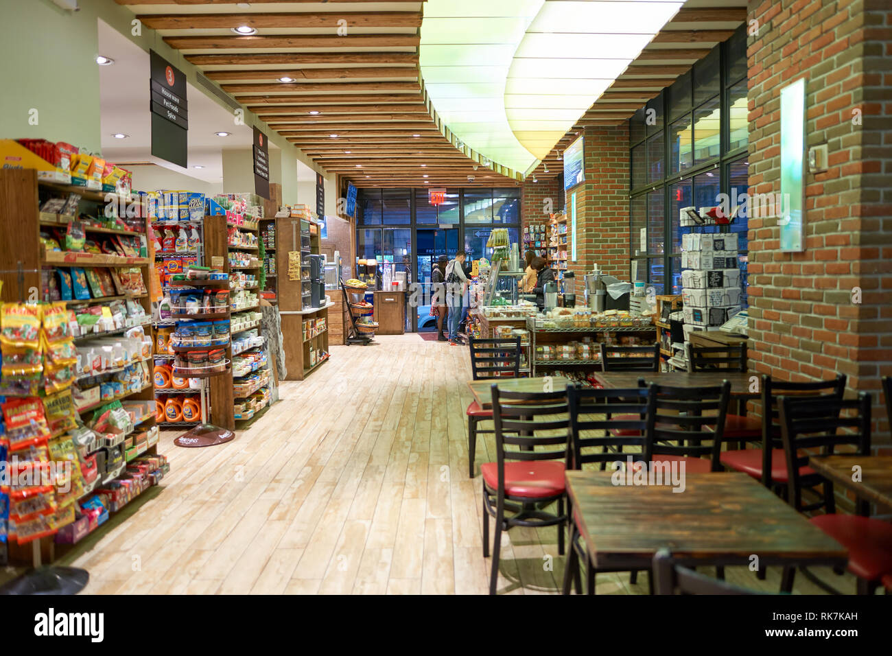 NEW YORK - CIRCA MARCH, 2016: inside food store in Brooklyn. Brooklyn ...