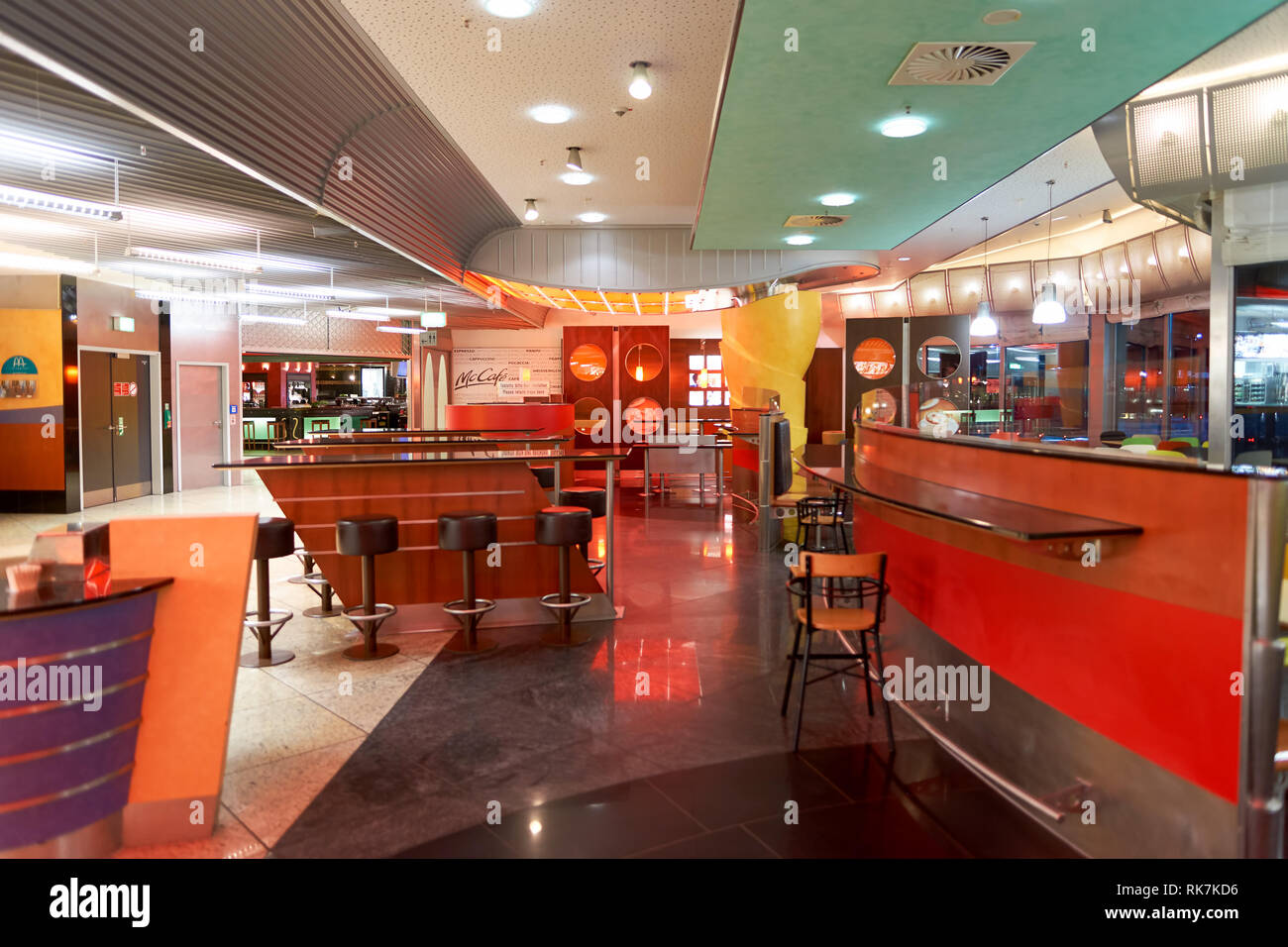 FRANKFURT, GERMANY - APRIL 07, 2016: inside of Frankfurt Airport ...