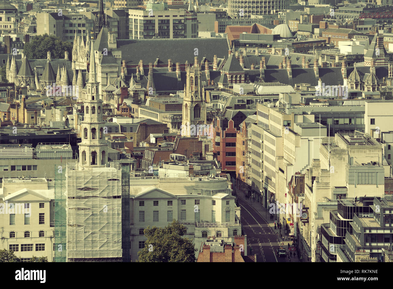 London rooftop view panorama with urban architectures Stock Photo - Alamy