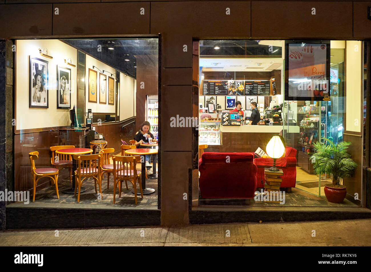 Hk style cafe design hi-res stock photography and images - Alamy