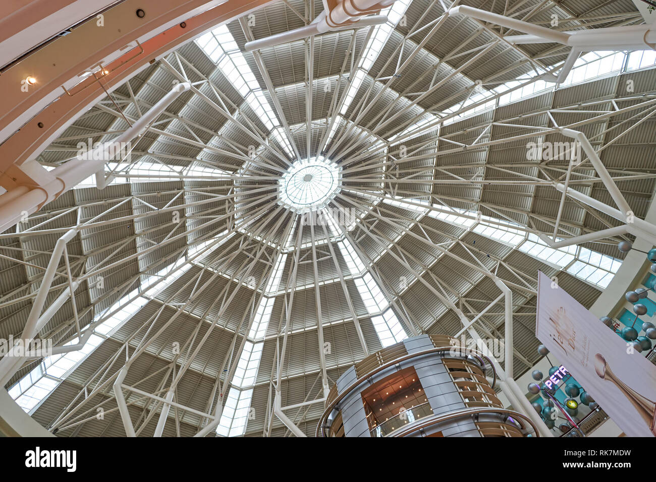 KUALA LUMPUR, MALAYSIA - MAY 09, 2016: inside of Suria KLCC shopping ...
