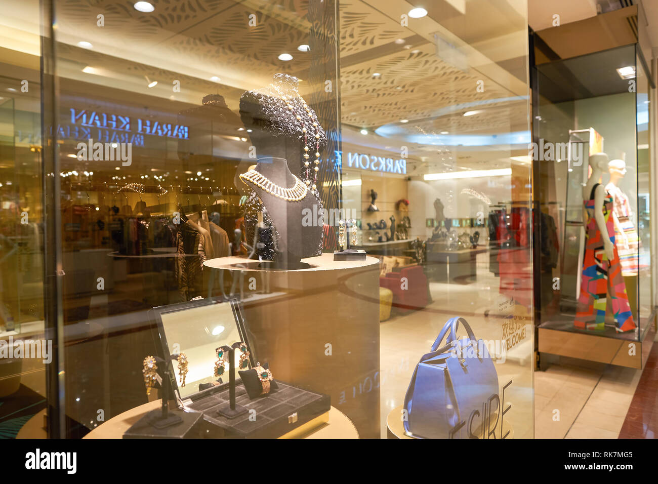 KUALA LUMPUR, MALAYSIA - MAY 09, 2016: inside of Suria KLCC. Suria KLCC ...